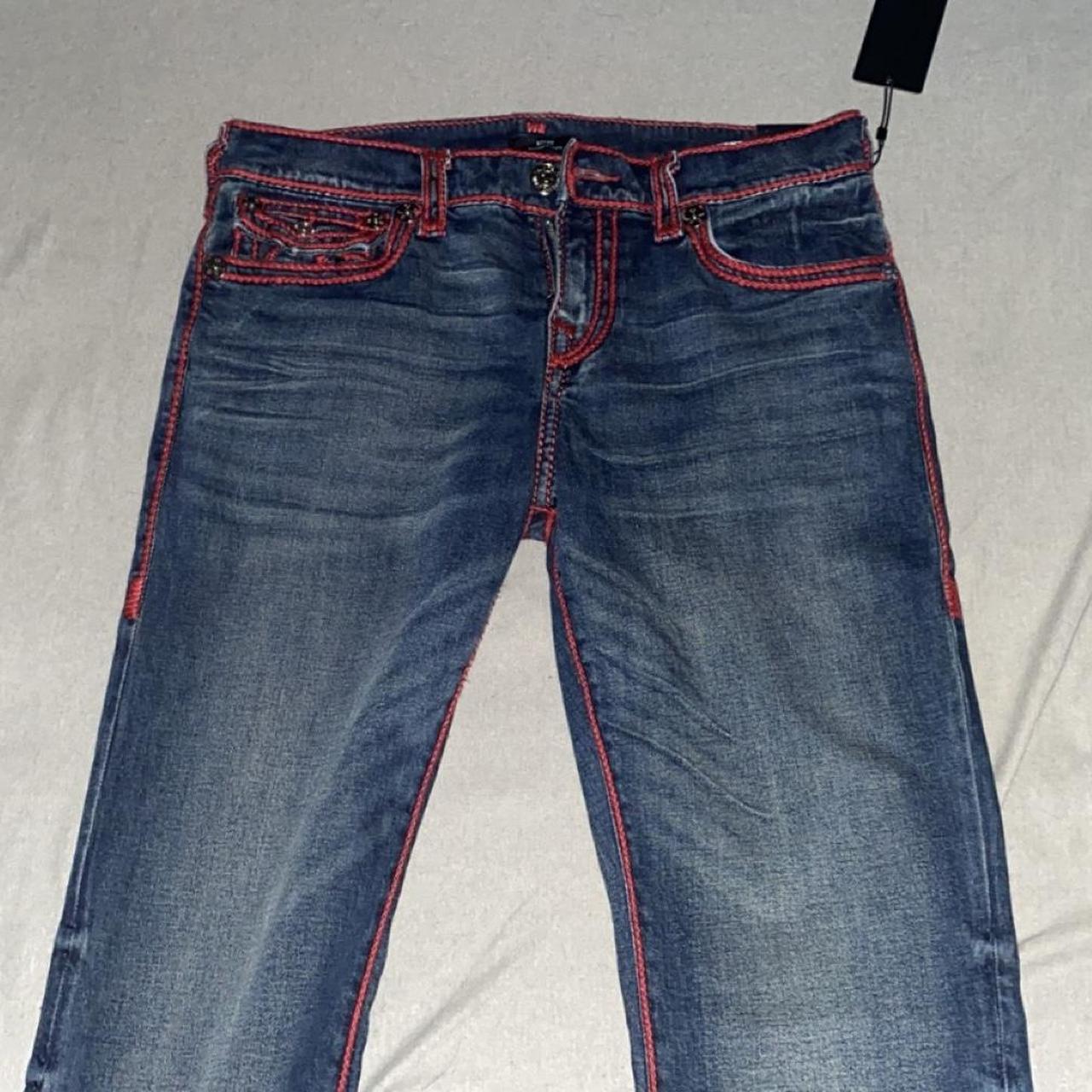 True religion ricky rope stitch straight Jean pair... - Depop