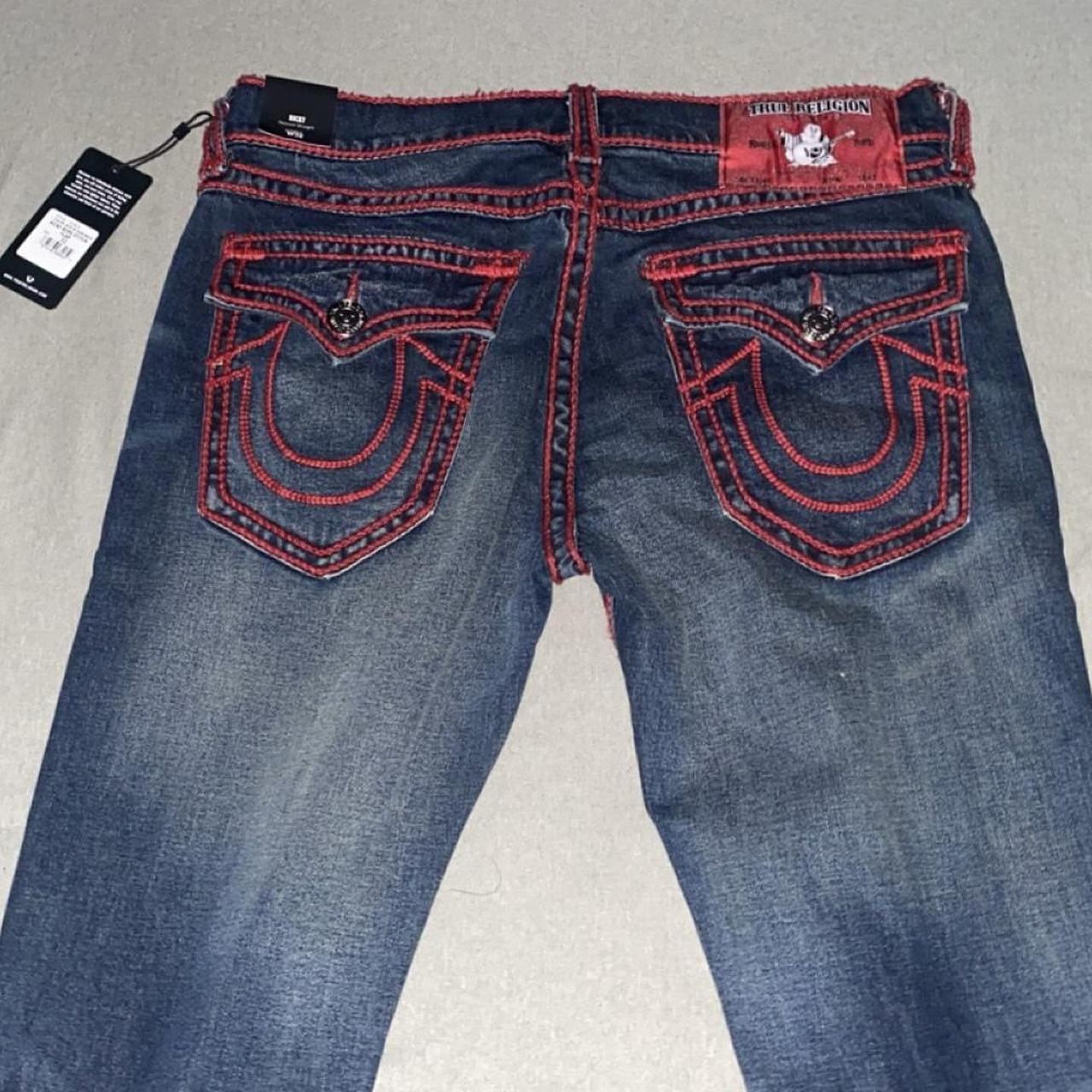 True religion ricky rope stitch straight Jean pair... - Depop