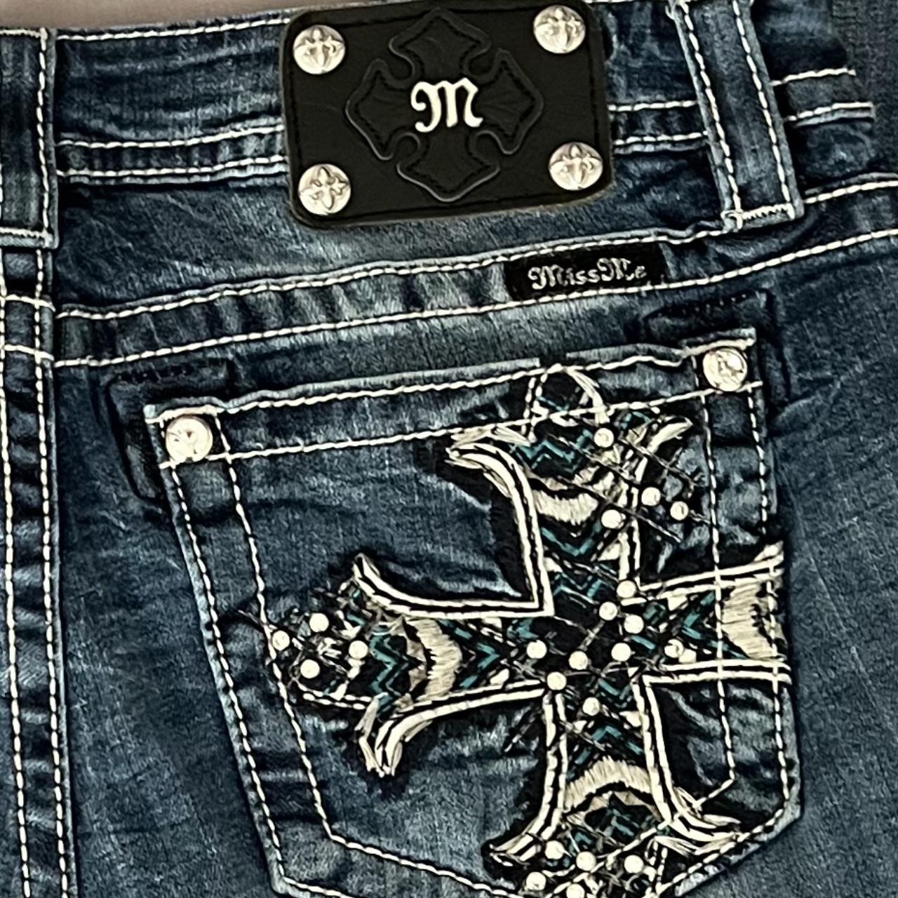 miss me cuffed capri jeans, 31” - Depop