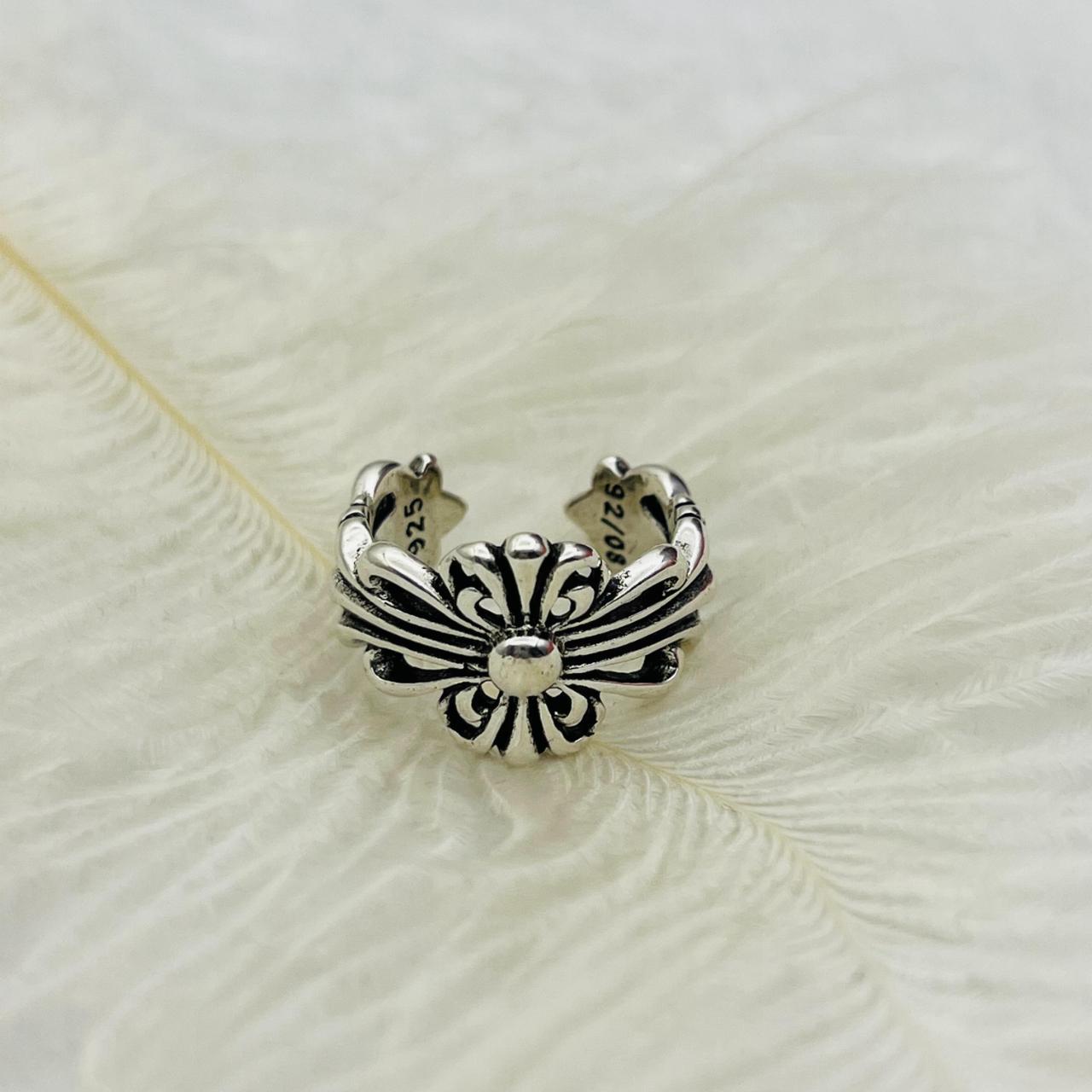 Chrome Hearts - High Quality Silver Ring One size... - Depop