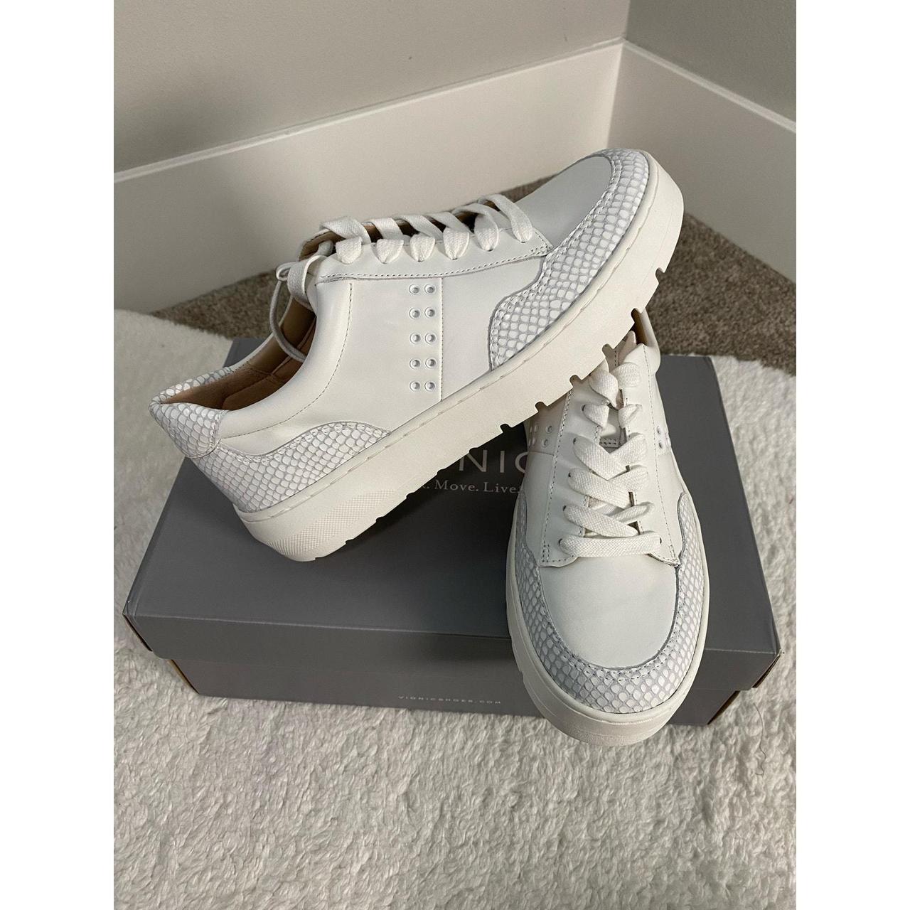 New Vionic Abyss Ysenia Lizard Leather White Tennis Depop