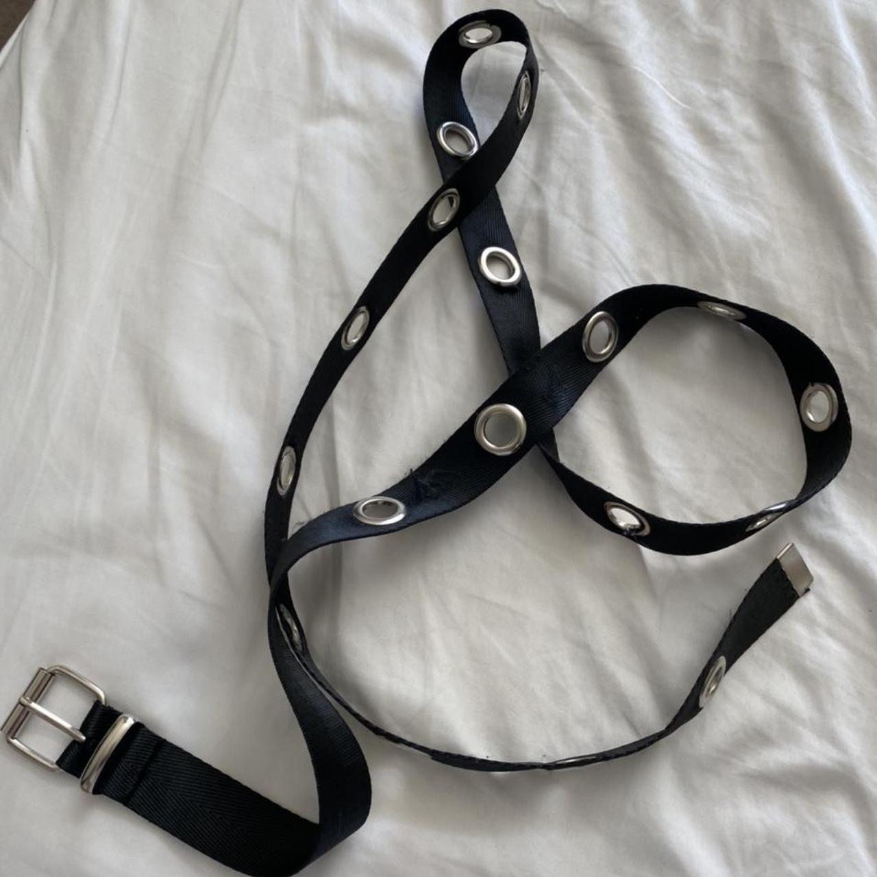 Belt with Rivet holes! Super adjustable lol. Has... - Depop