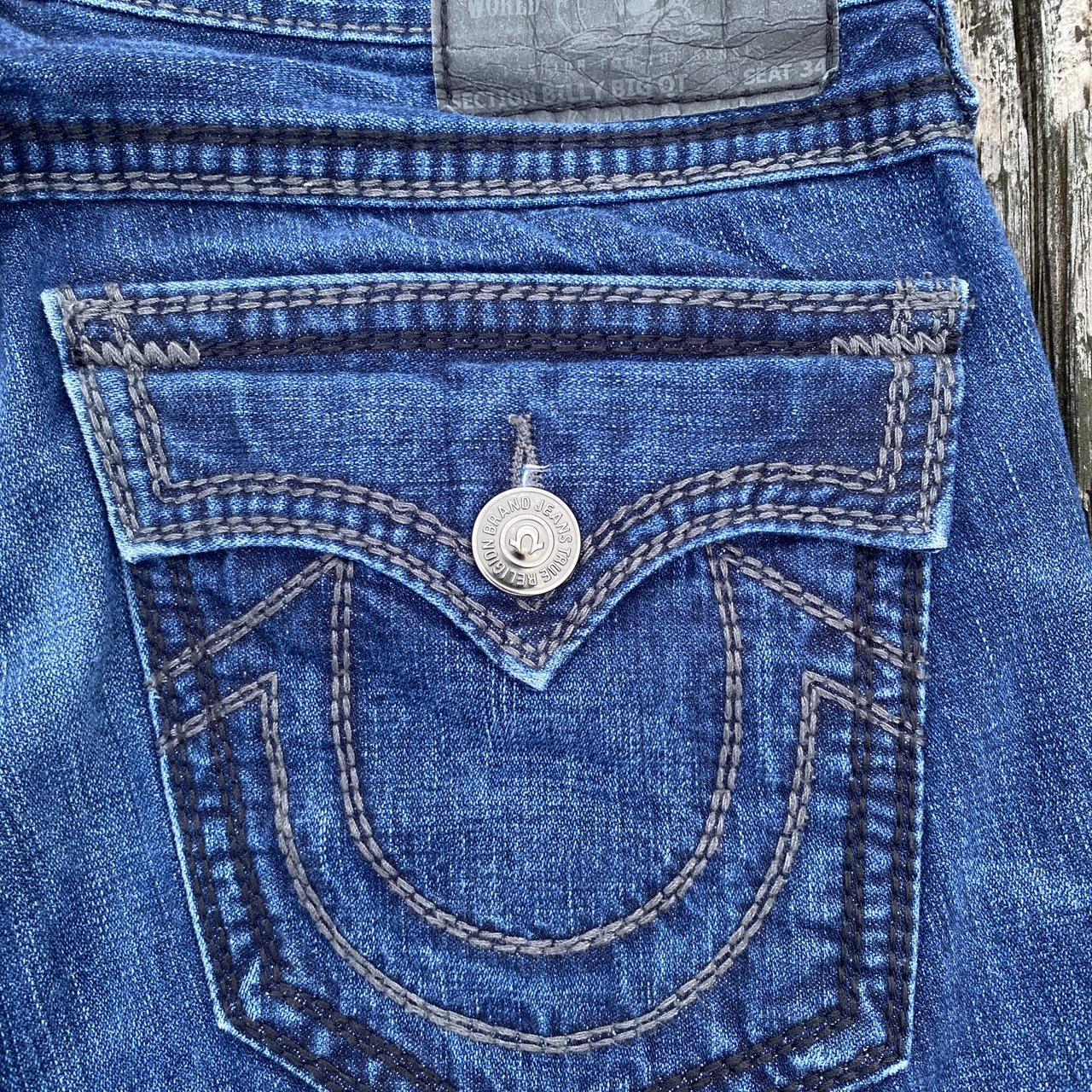 True Religion Big QT billy dark blue jeans Big... - Depop