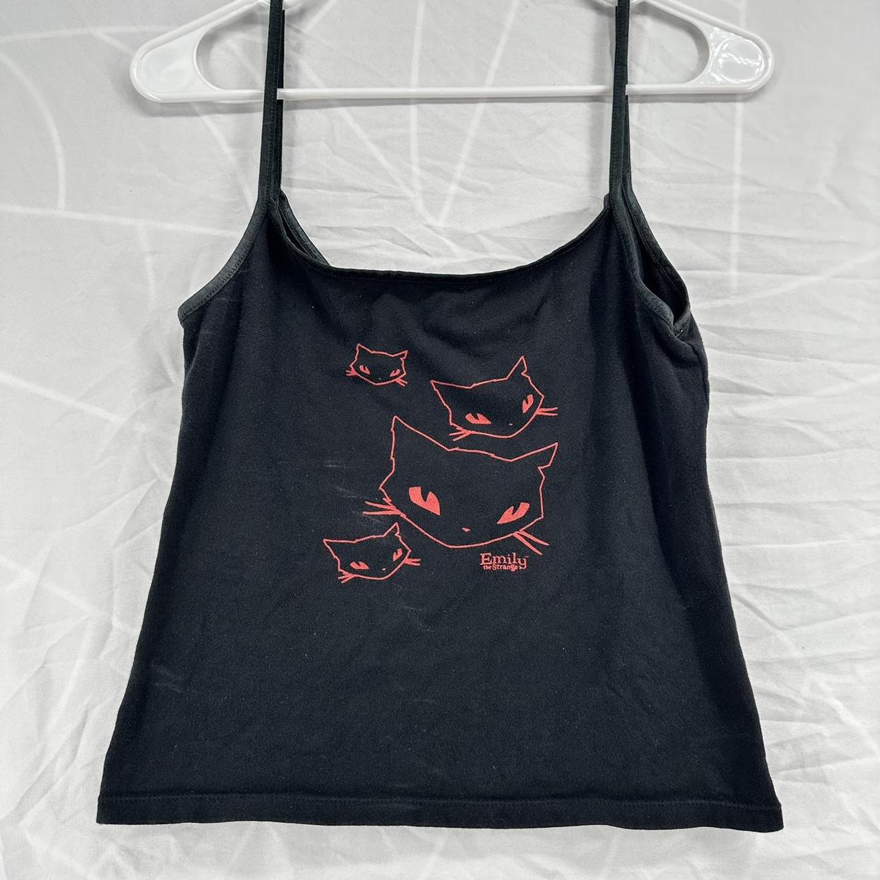 emily the strange vintage 2004 cat tank top. super... - Depop