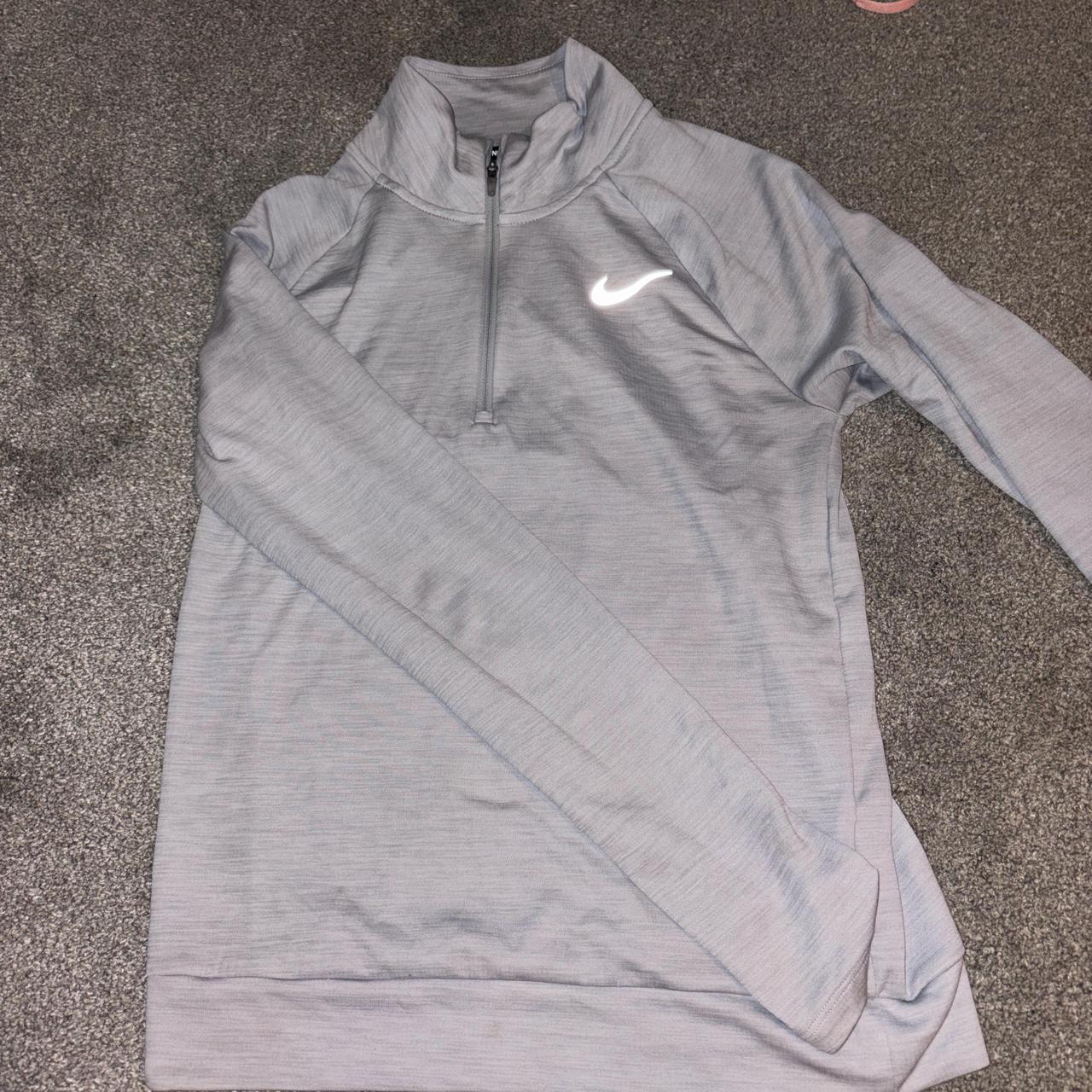 Nike - XS - grey half zip jumper , worn a few times... - Depop