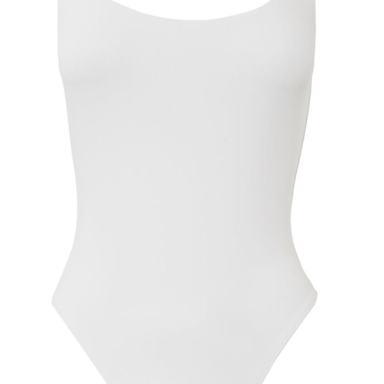 Supre white body suit Size m Clasp bottom Perfect... - Depop