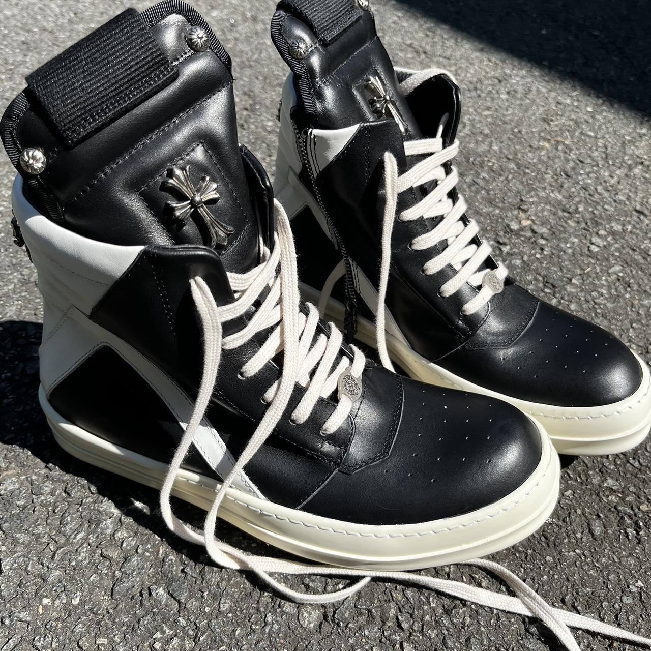 Rick owens x chrome hearts geobasket Absolute opium... - Depop