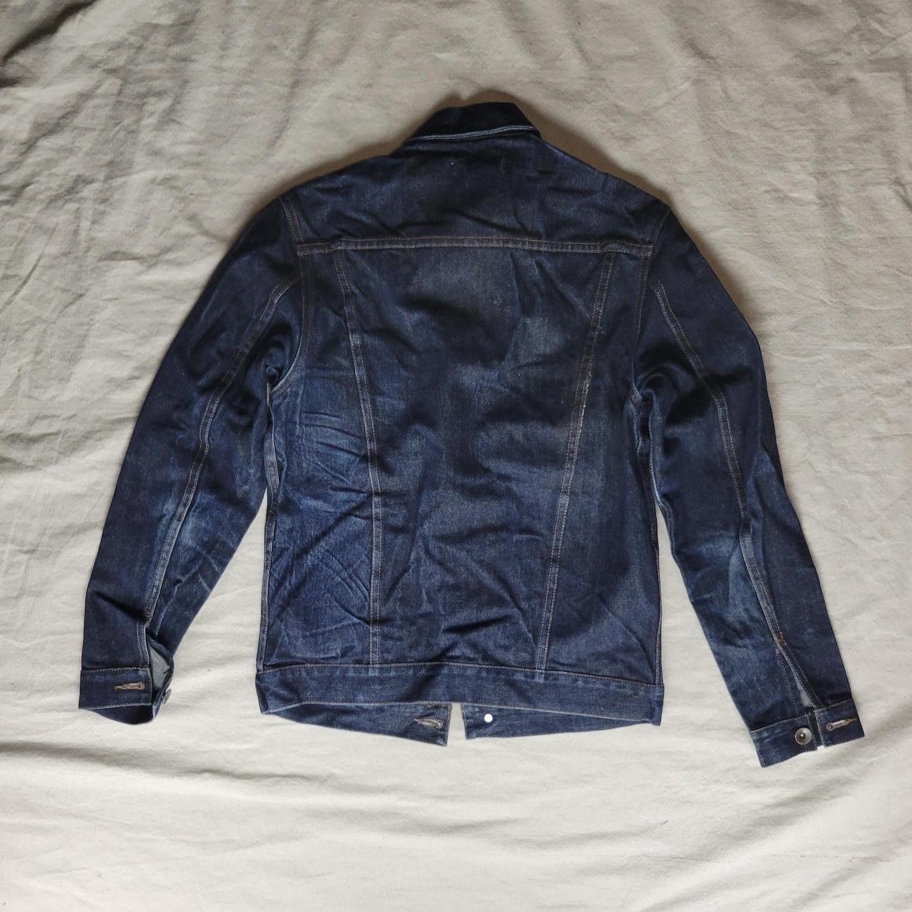 Selvedge raw denim trucker jacket Unbranded brand... - Depop