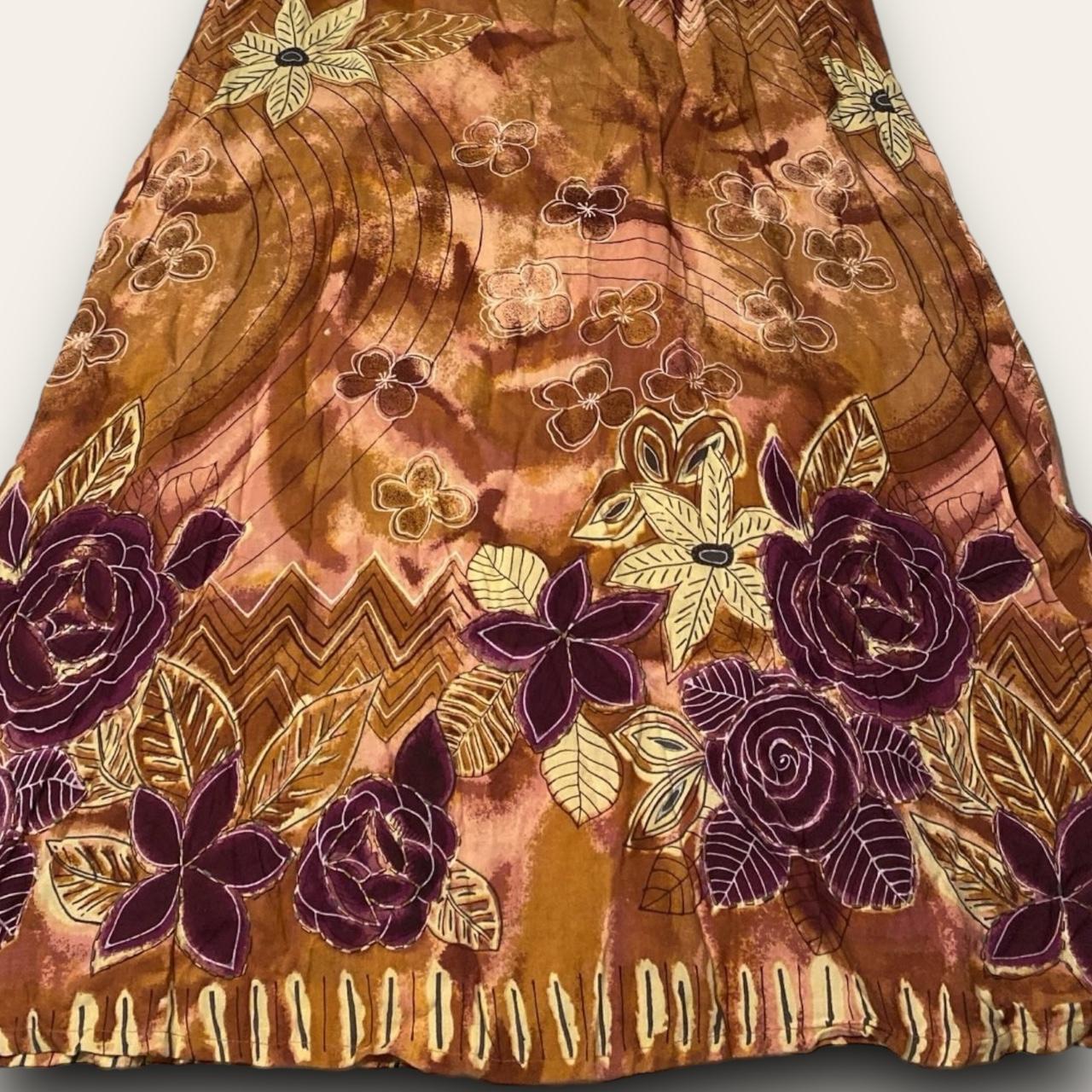 y2k bohemian maxi dress 💟🌻 • 2000s boho hippie... - Depop