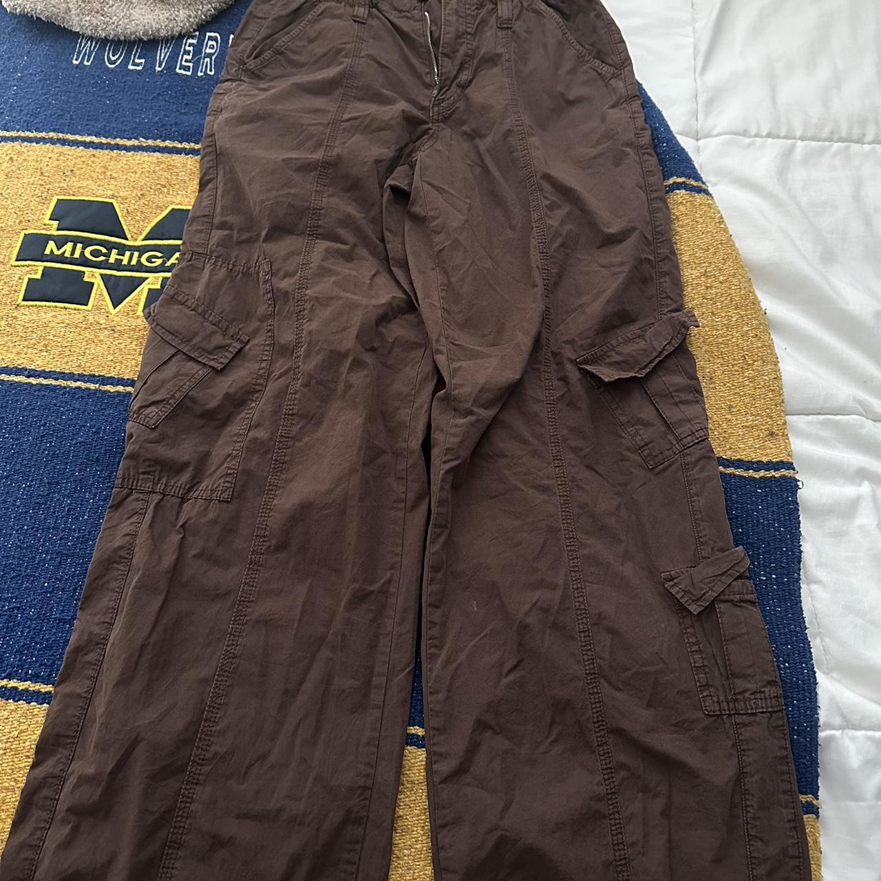 Brown urban outfitters cargo pants Worn once - Depop