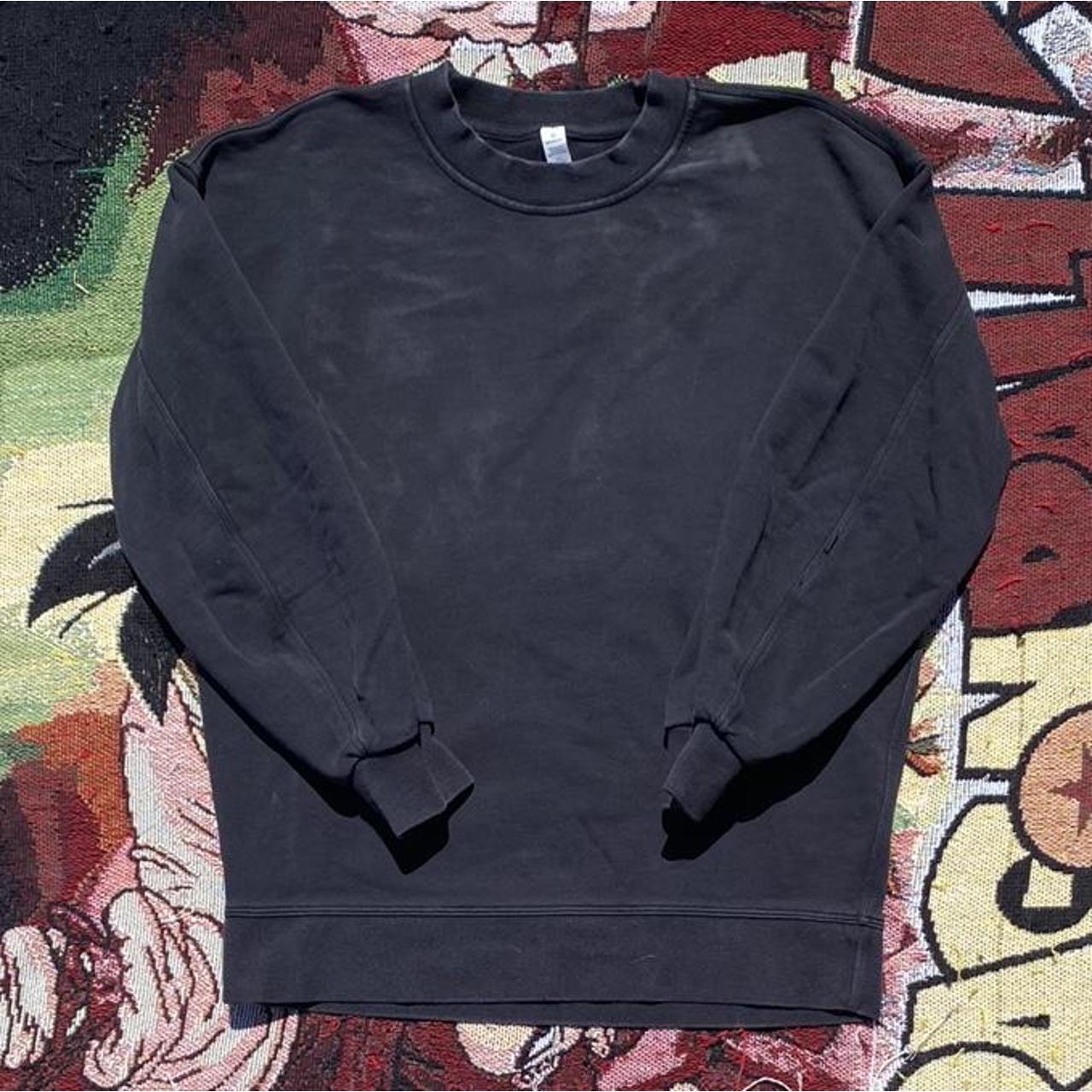 Black LuLu Lemon Crew Size: 2 Measurements: 22.5 x... - Depop