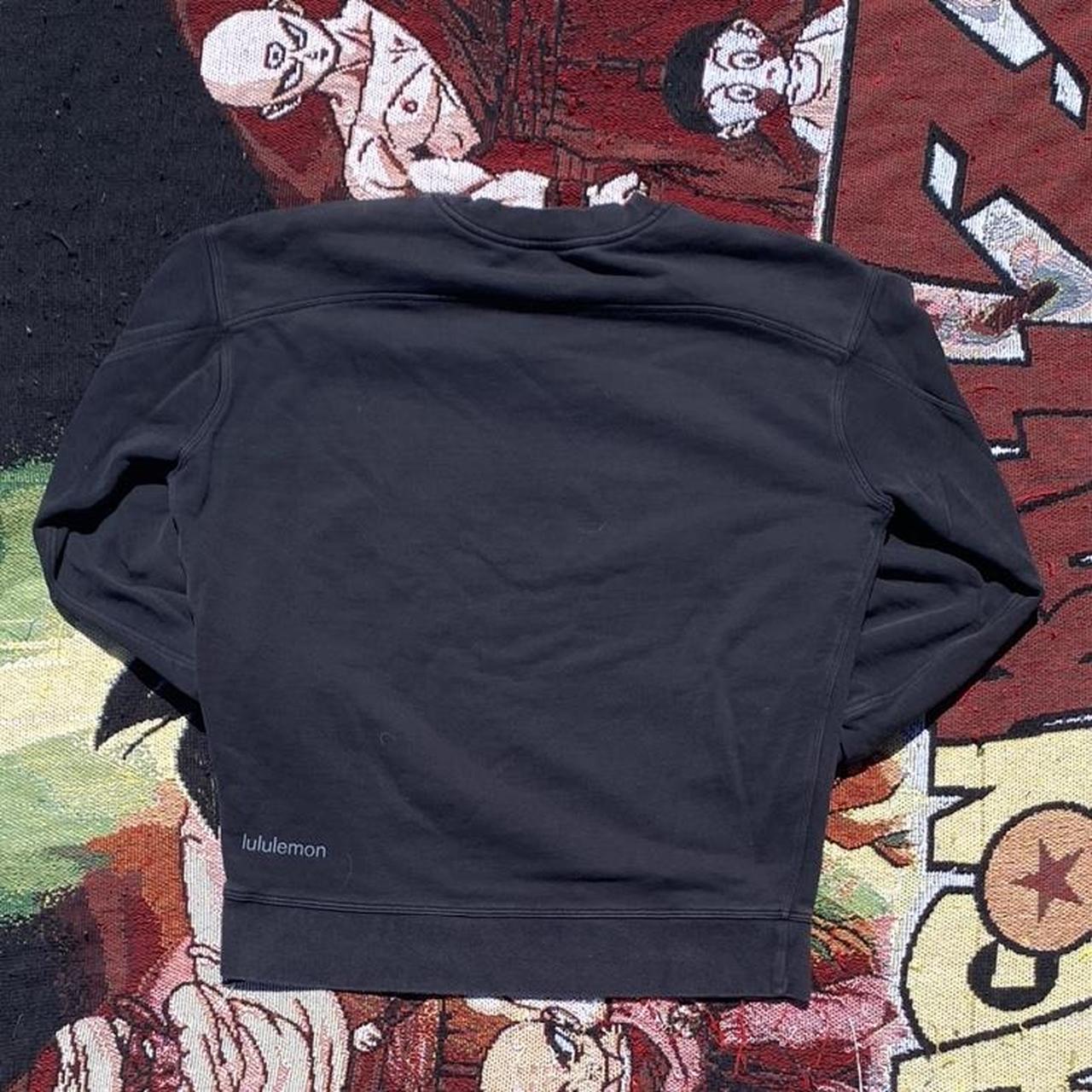 Black LuLu Lemon Crew Size: 2 Measurements: 22.5 x... - Depop