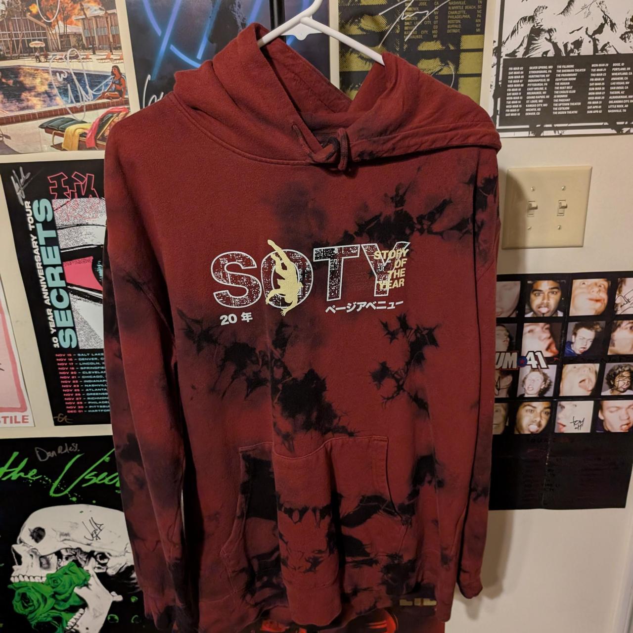 Story of the Year Red Tie-Dye Page Avenue 20 years... | Depop