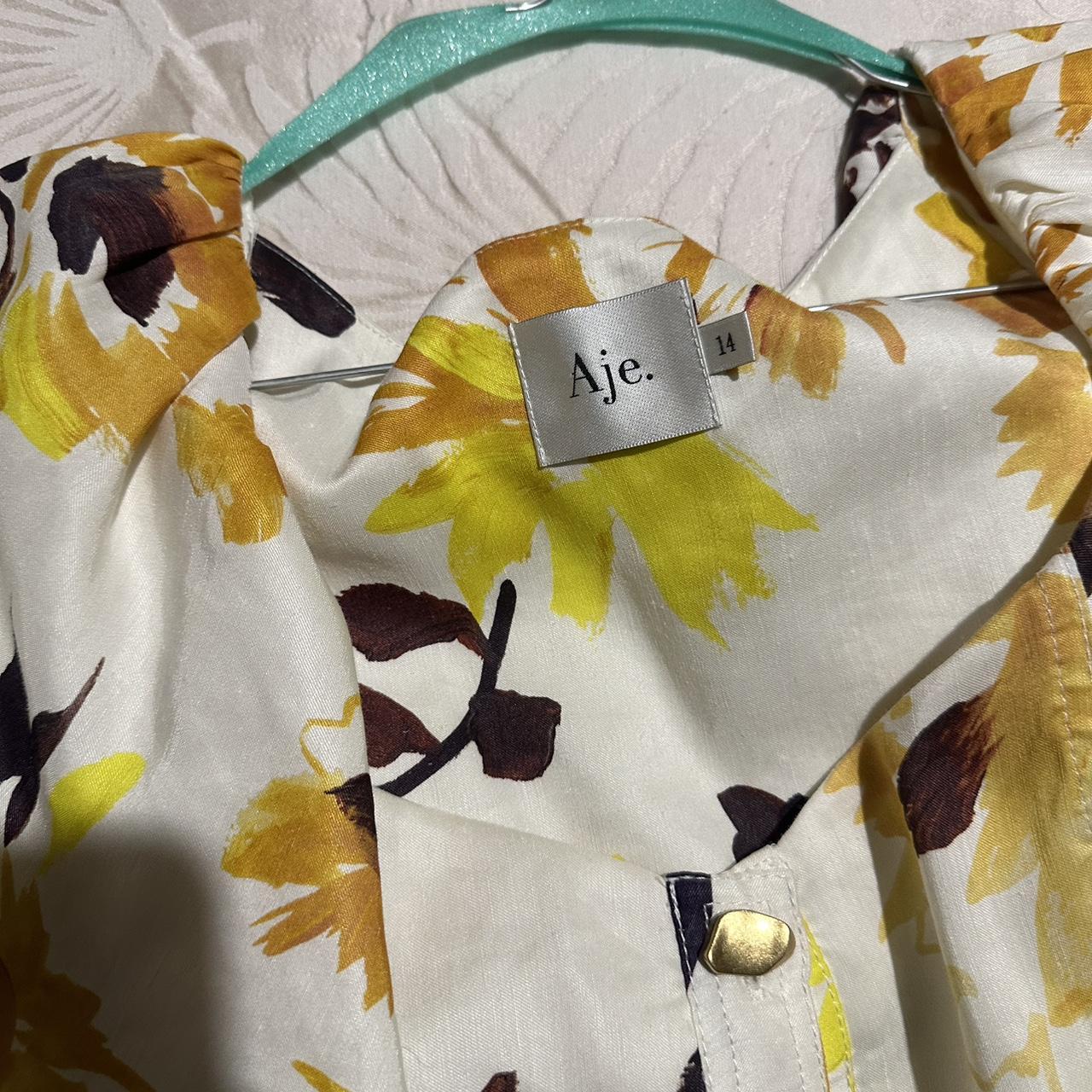 Aje Soleil belted midi dress - Size 14 #wedding... - Depop