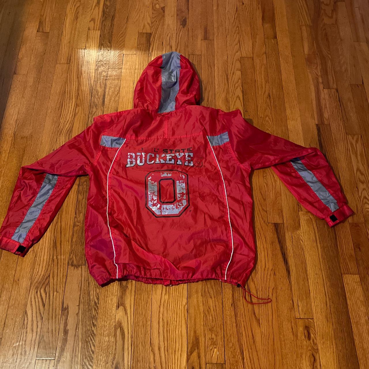 80s Vintage Ohio State University windbreaker🐸 Large... - Depop