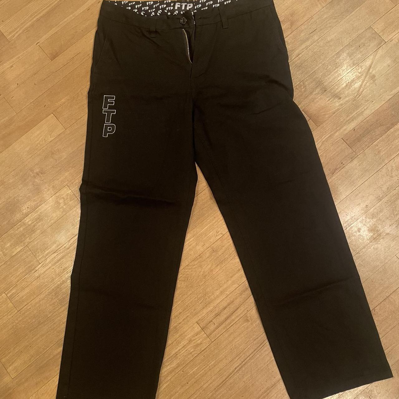 FTP CHINO 34 black pants Just washed once - Depop