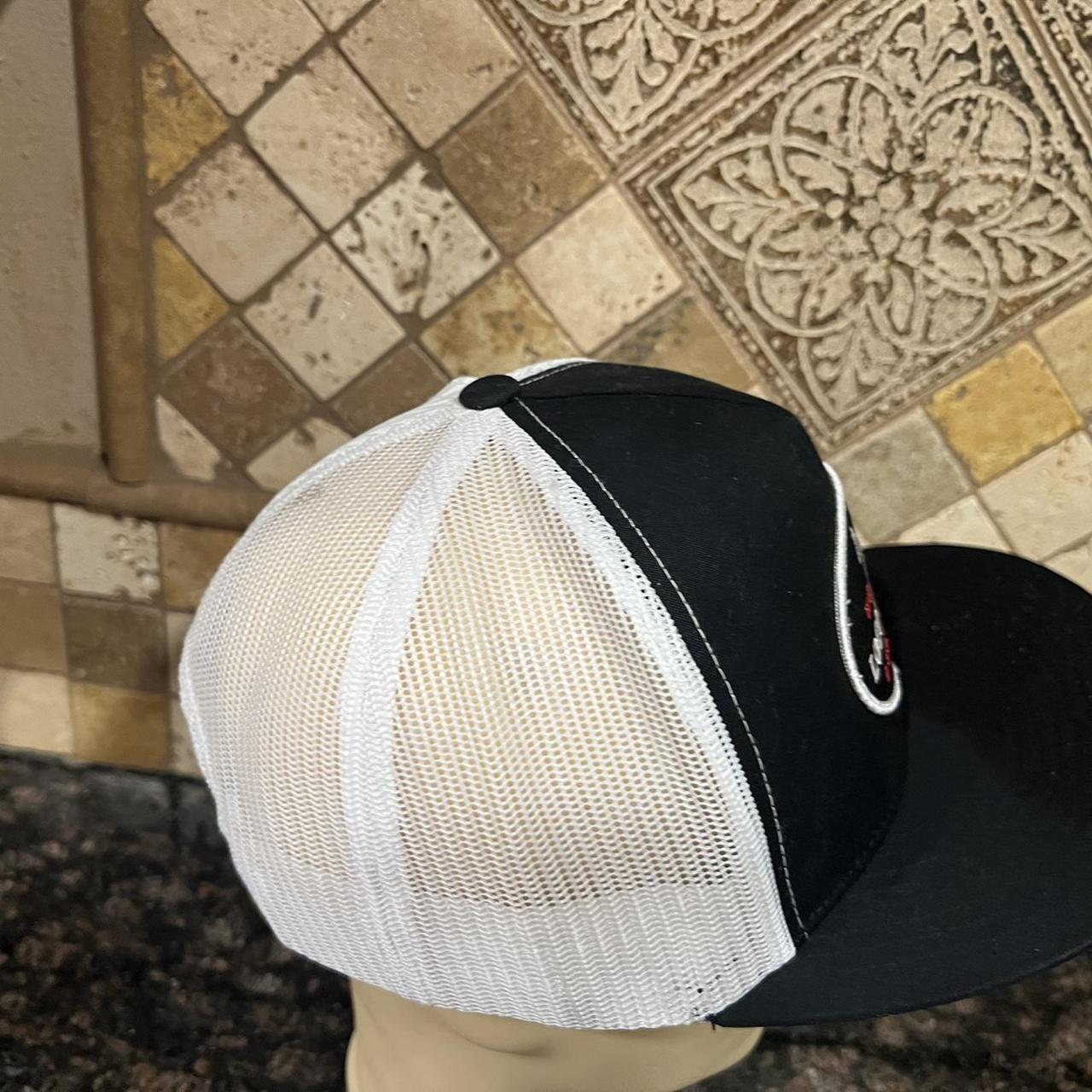 Loco Gringos Black & White Mesh SnapBack Cap Pre... - Depop