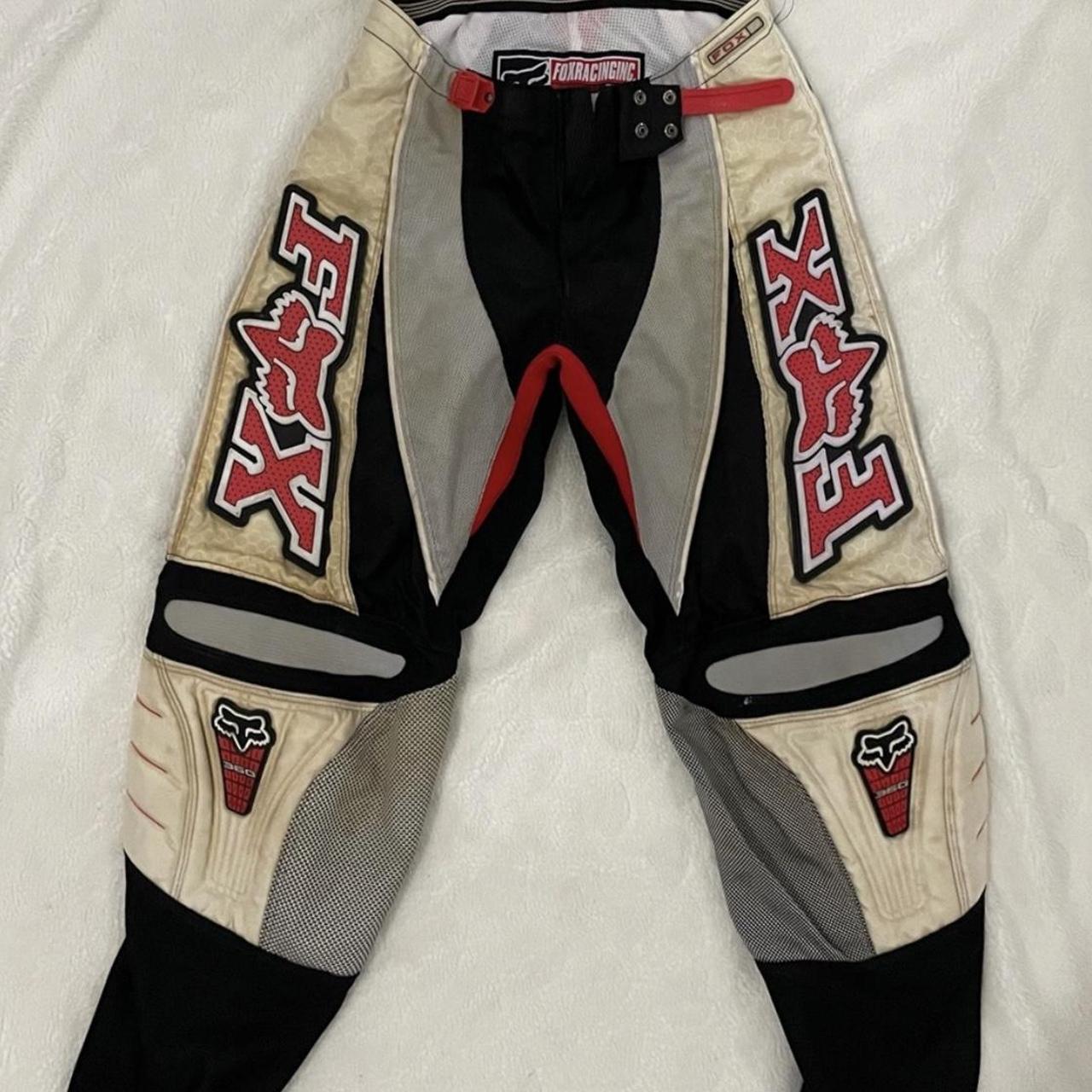 Fox Racing Men's Red and Black Bottoms | Depop
