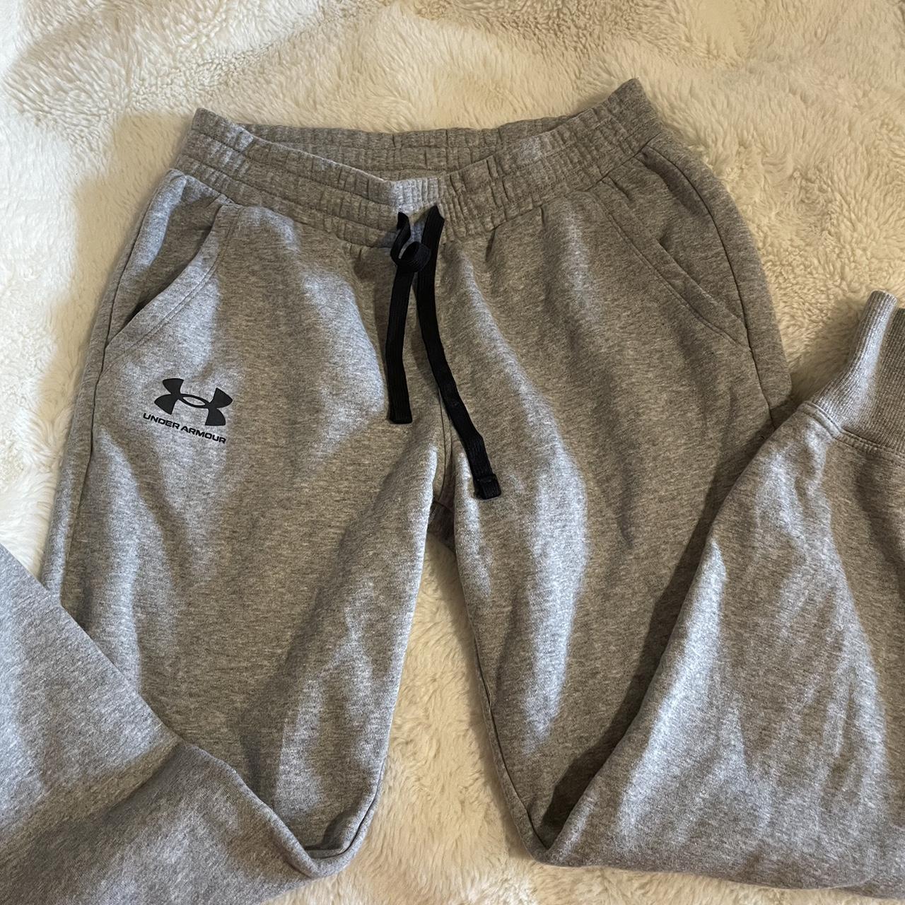 under armour grey sweats very minimal use... - Depop