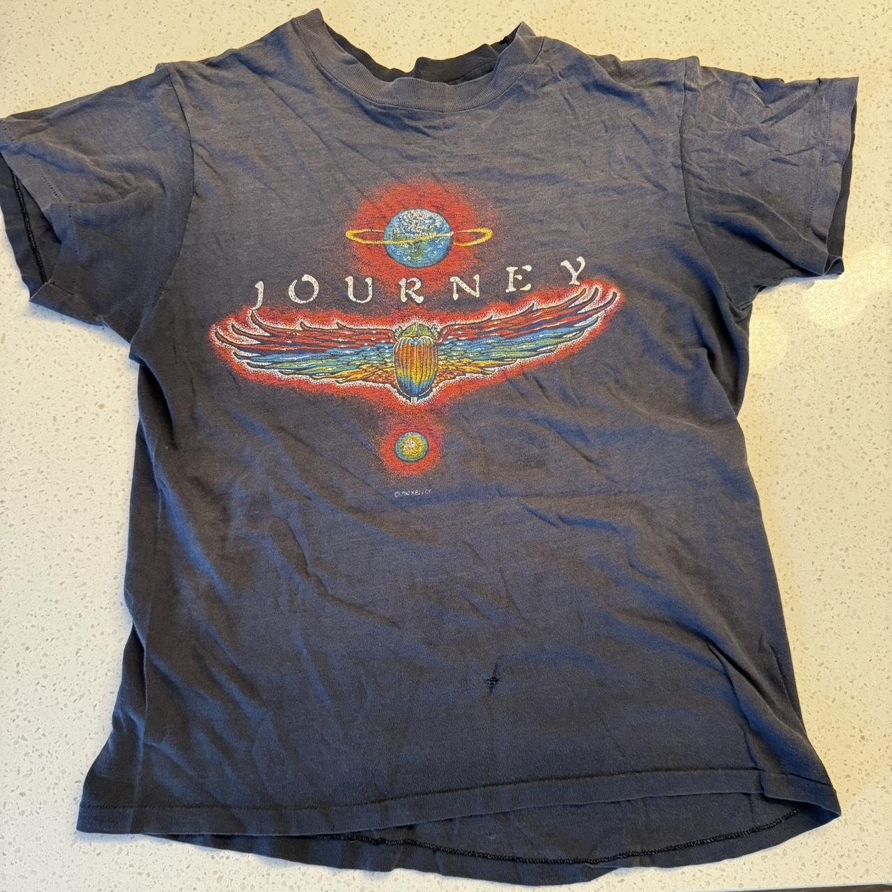 Vintage 1980 Journey Band Tee Only flaw is one... - Depop