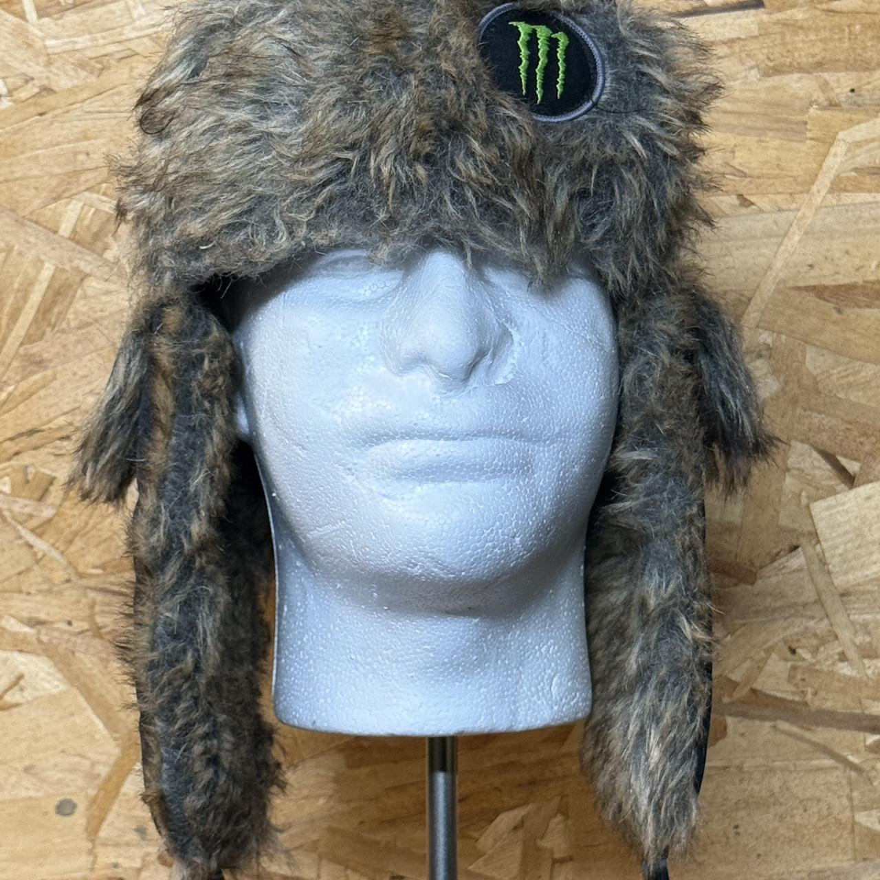 Monster Energy trapper hat winter hat #hatfinds | Depop
