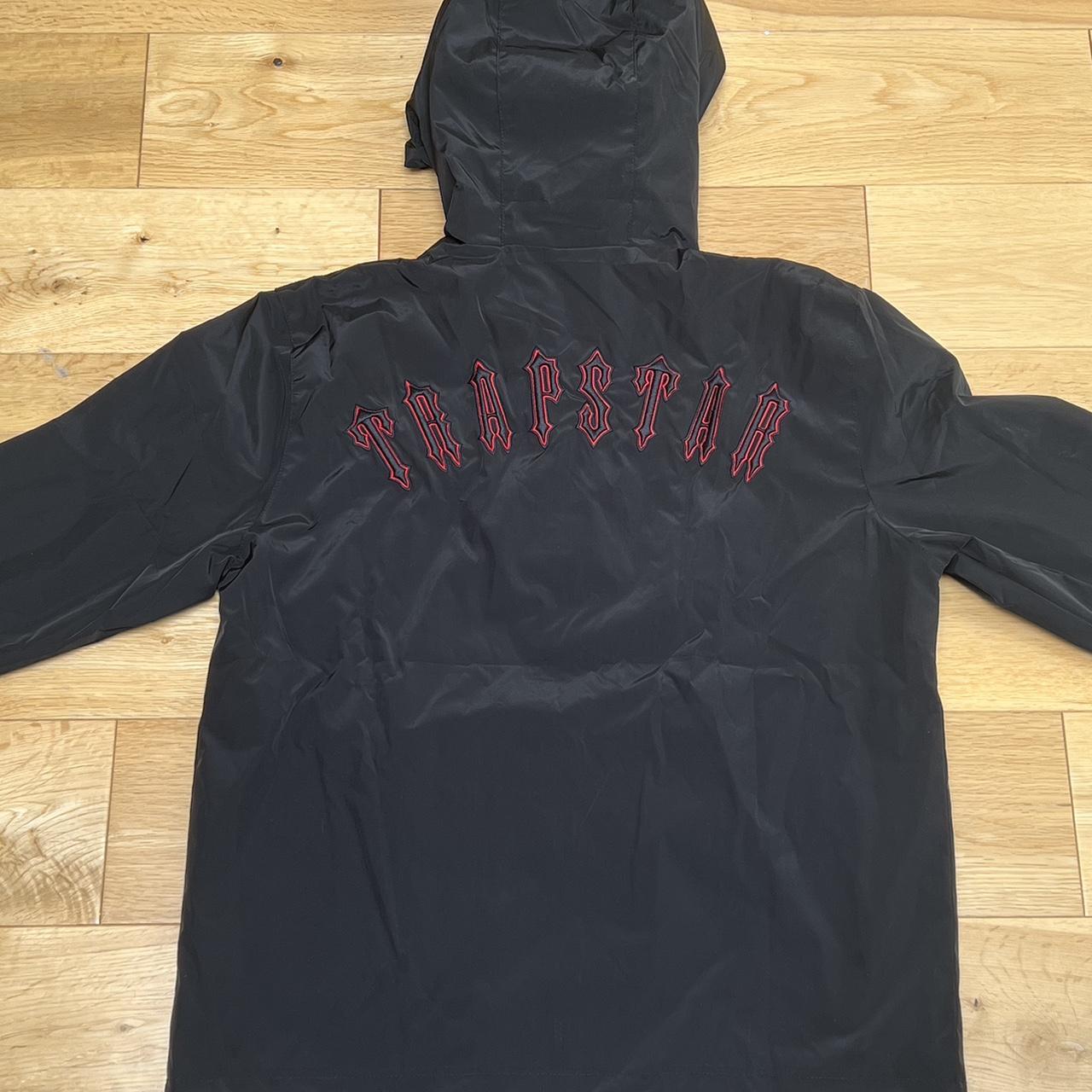 Trapstar Windbreaker Trapstwe Windbreaker Black and... - Depop