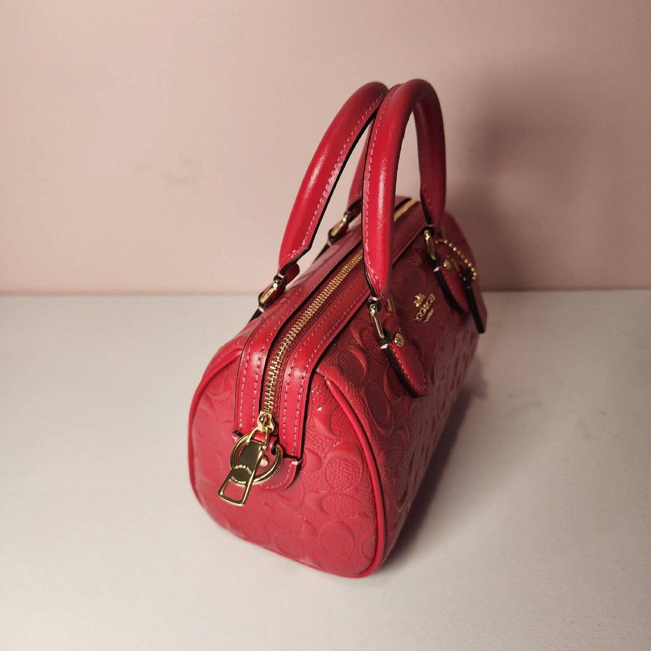 COACH MINI ROWAN CROSSBODY IN SIGNATURE... - Depop