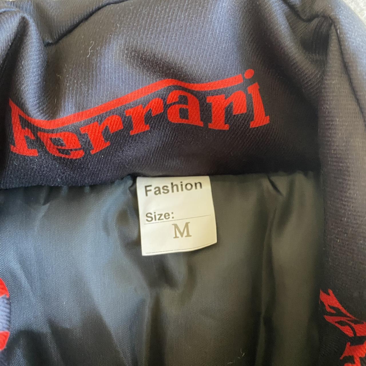 Black and red Ferrari bomber jacket jacket Size... | Depop
