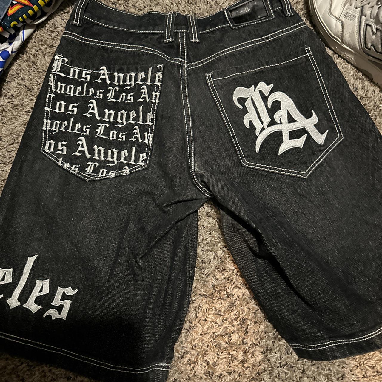 LA affliction style y2k jorts size 32” | Depop