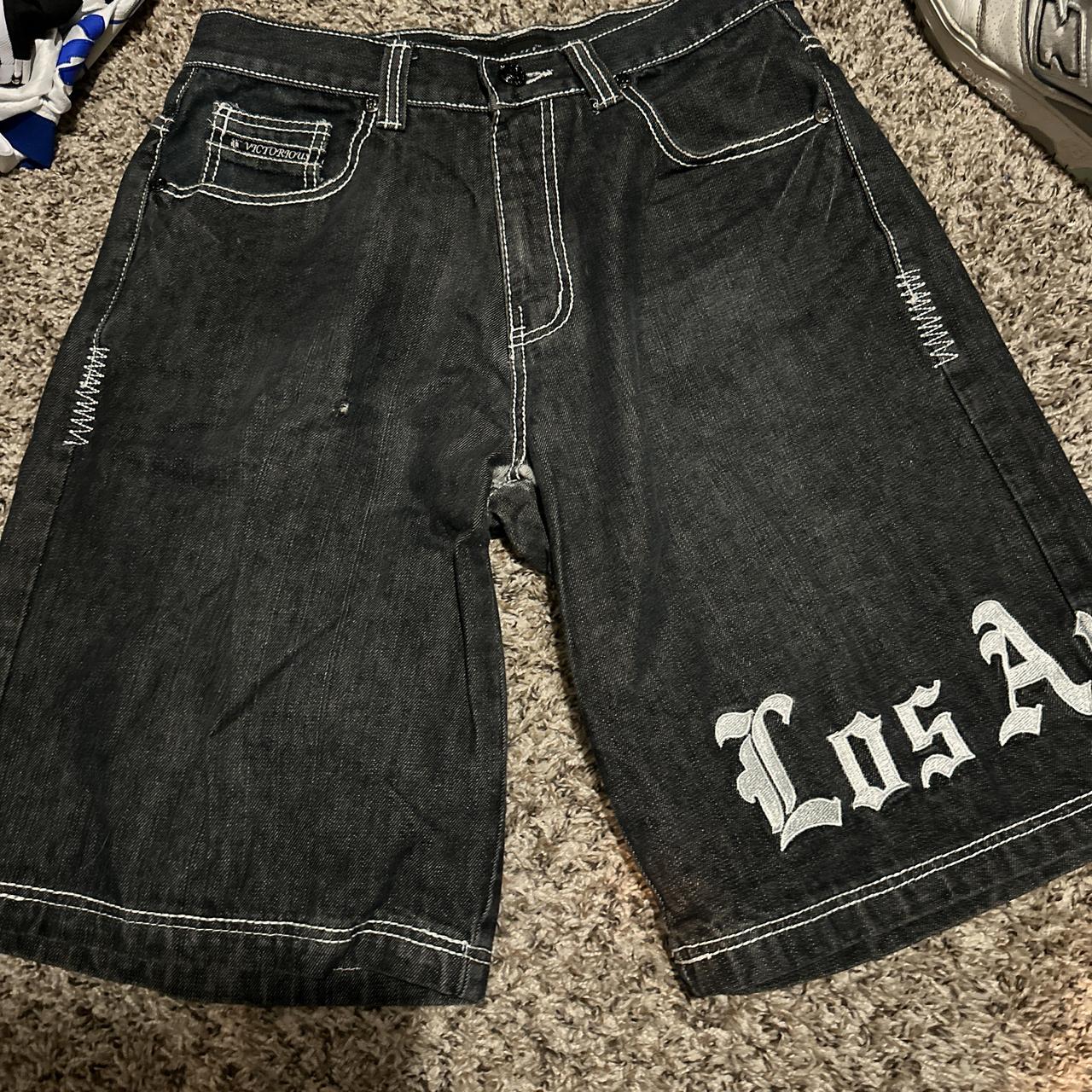 LA affliction style y2k jorts size 32” | Depop