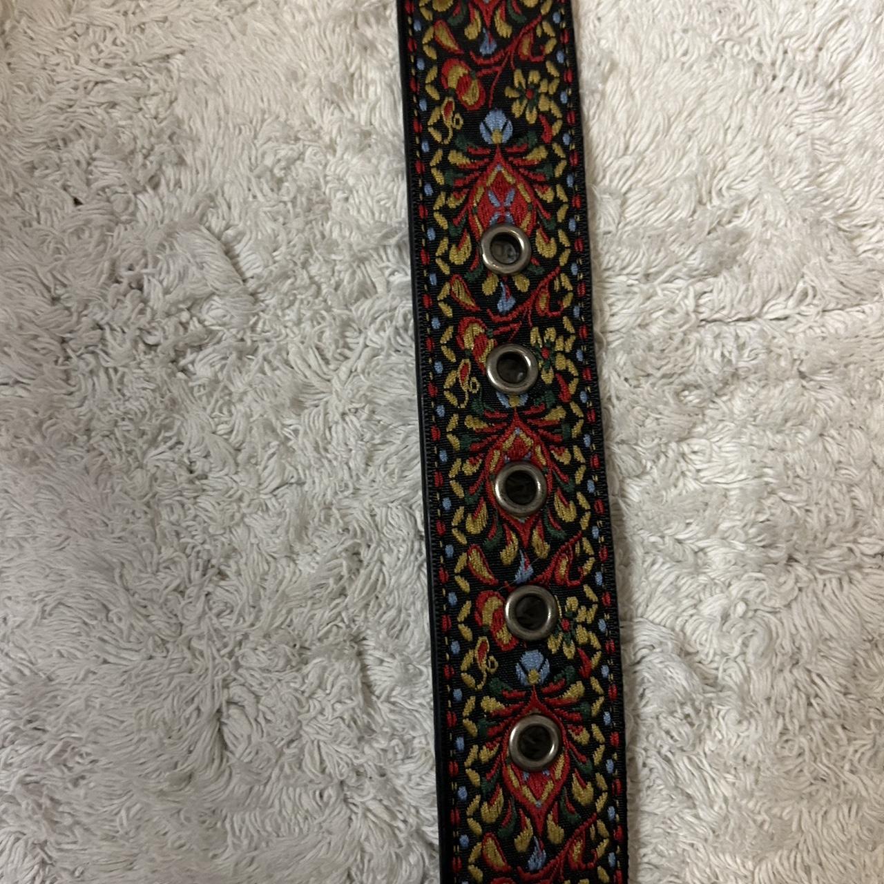 •very pretty multiple colored embroidered belt •fits... - Depop