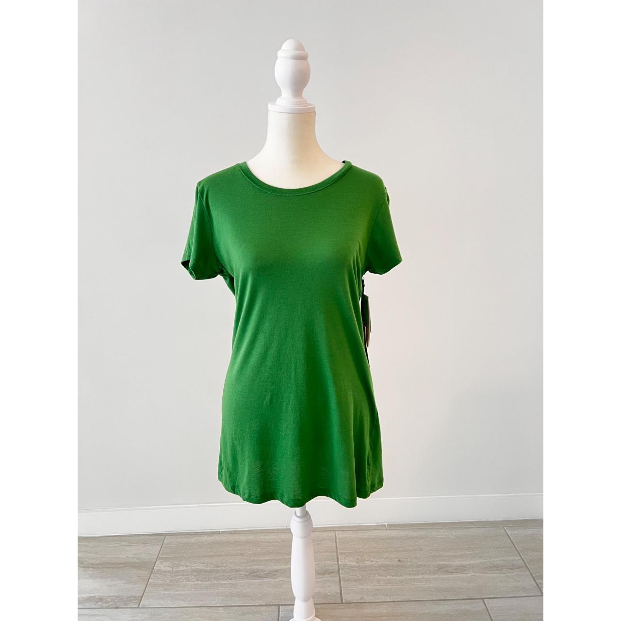 Green Jolly Halogen Short Sleeve Crewneck Tee Size... - Depop