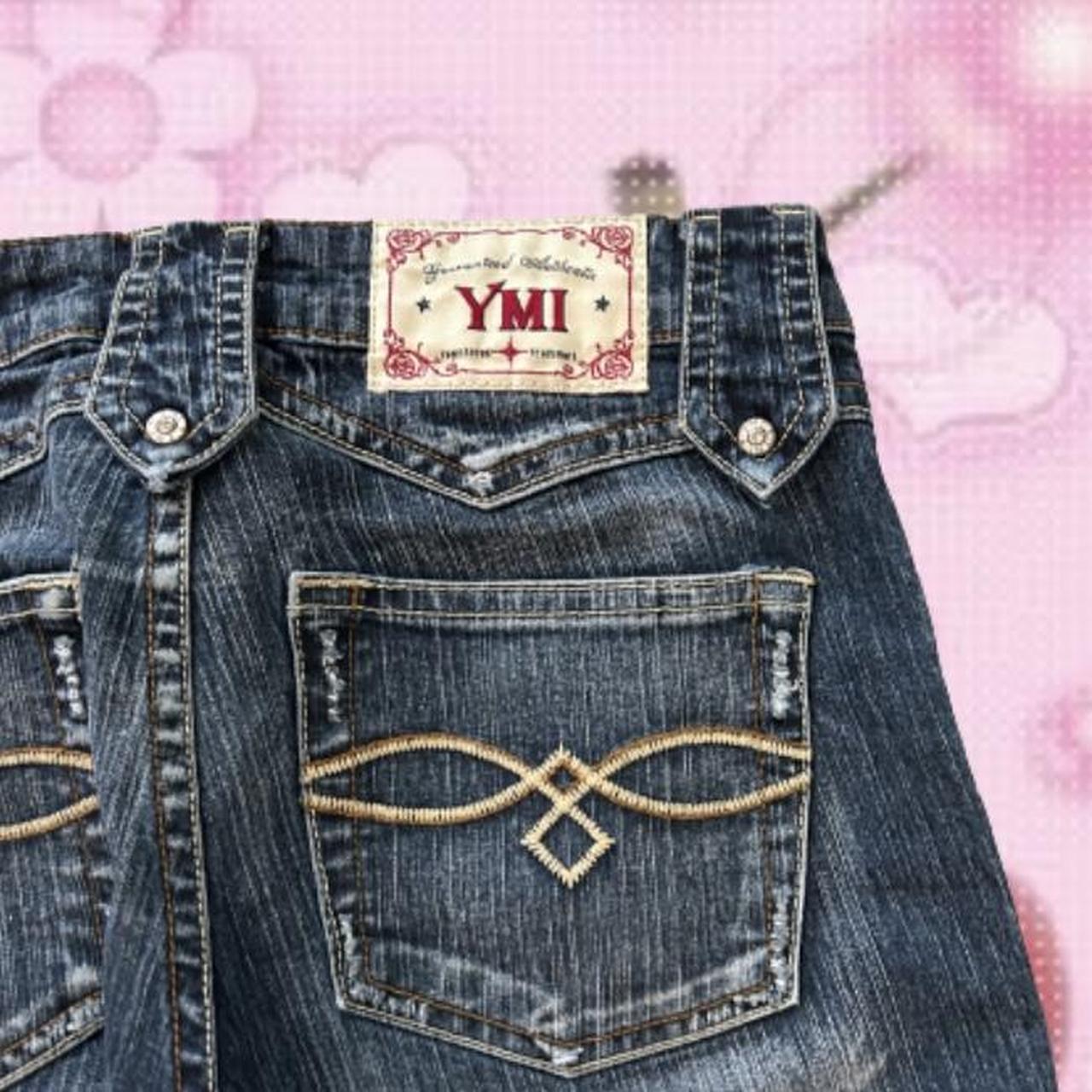 Low rise flare jeans by YMI. Size 0 slim. Super cute... - Depop