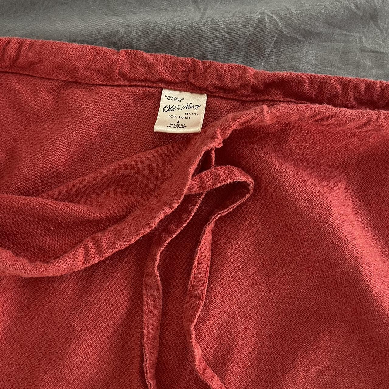 Vintage Maxi Skirt In A Washed Out Red Super Pretty Depop
