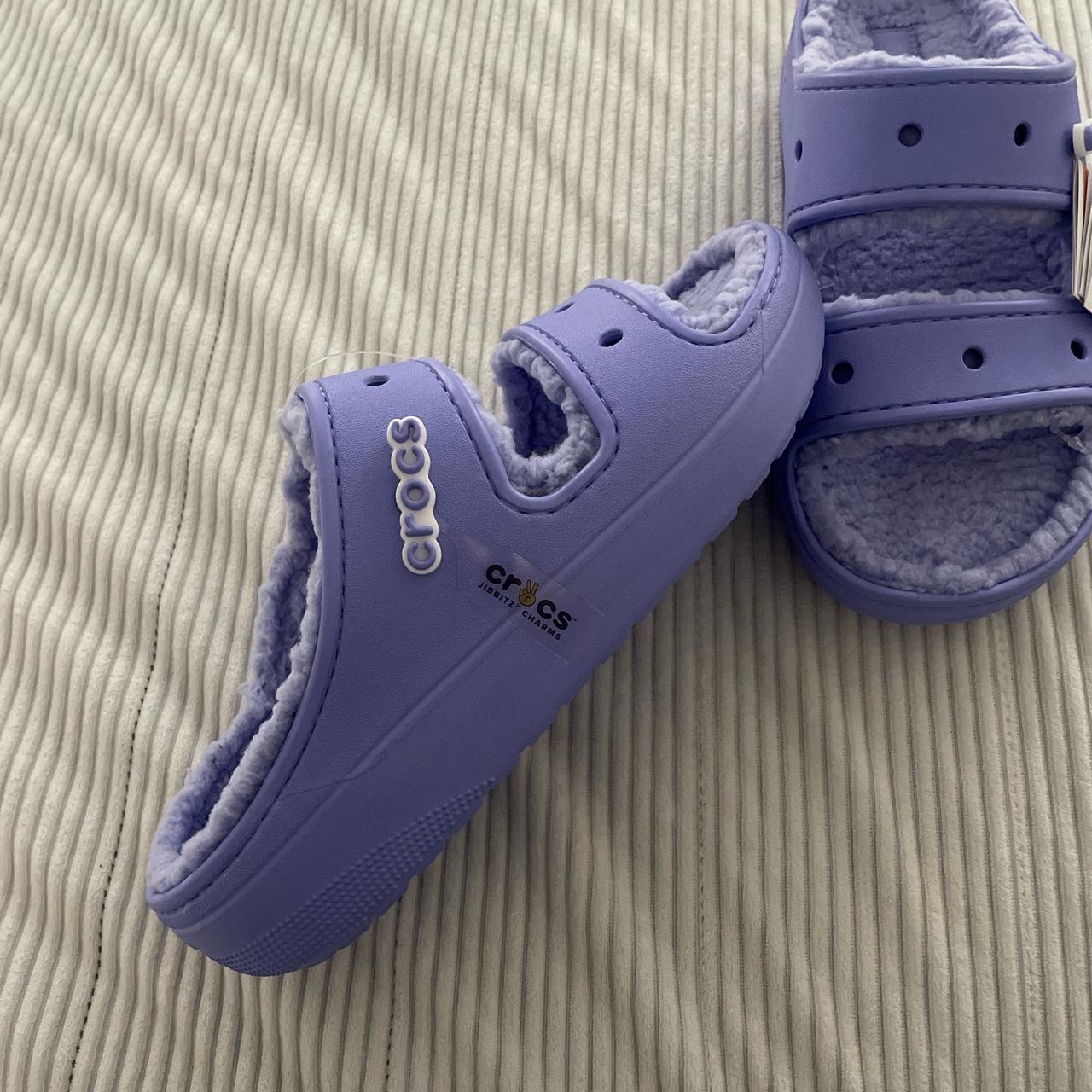 Platform croc slides, fit a size 9 best. Brand new... - Depop