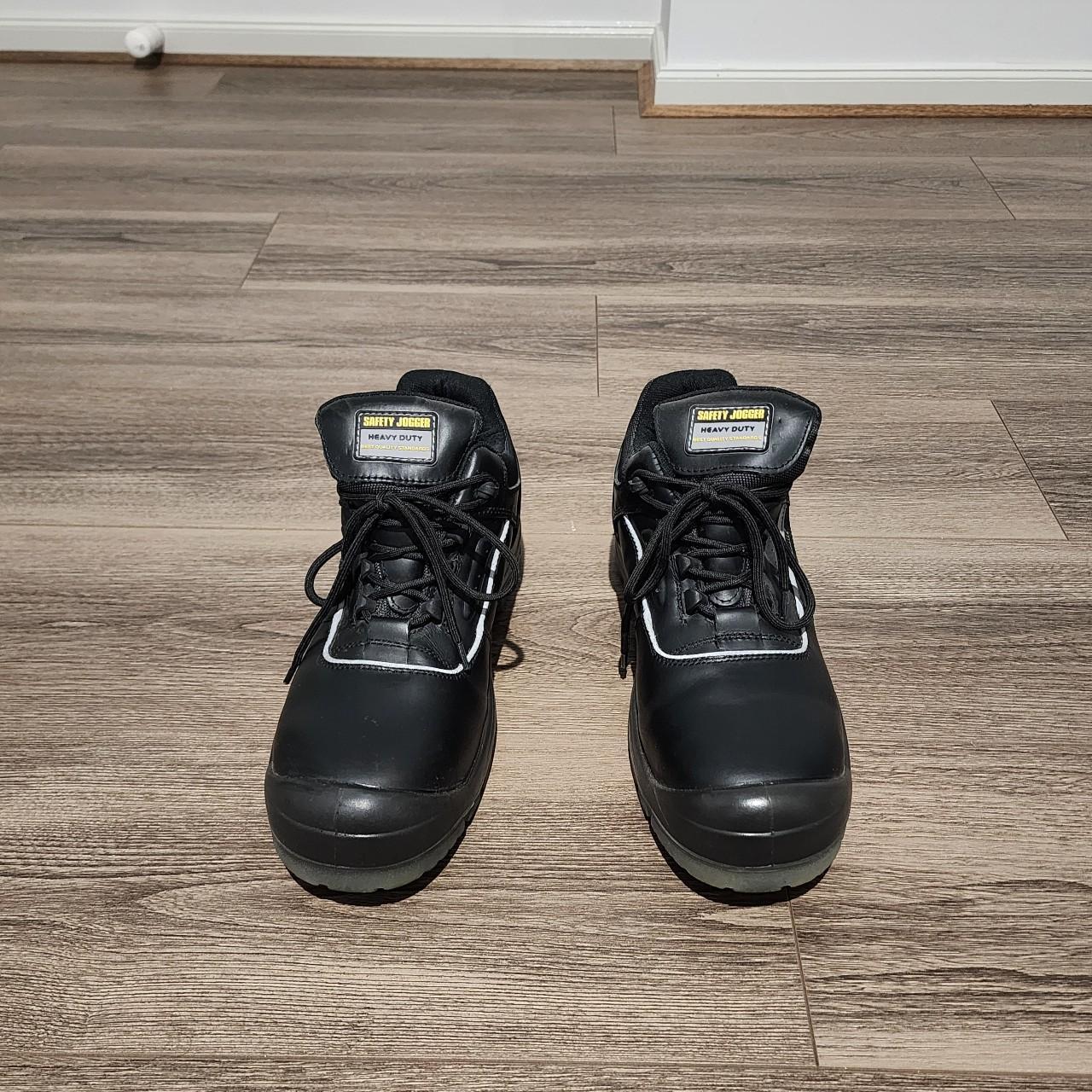 Black Safety Jogger Heavy Duty steel toe work boots.... - Depop