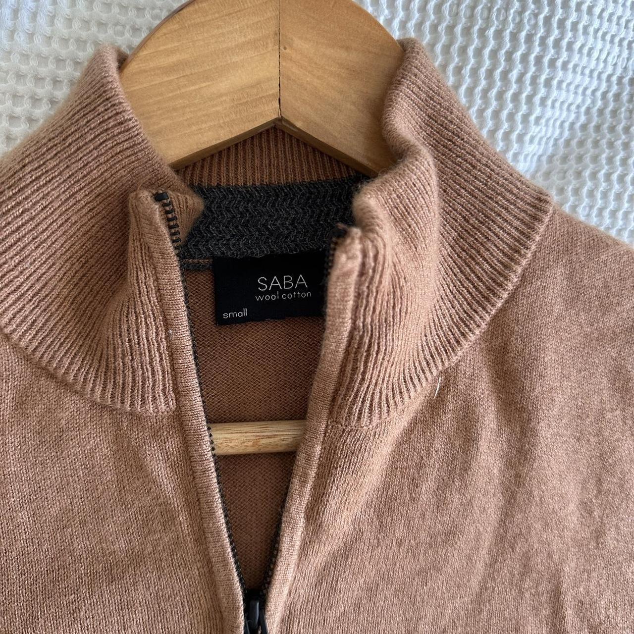 Quarter Zip Wool top. SABA size small. Would fit... - Depop