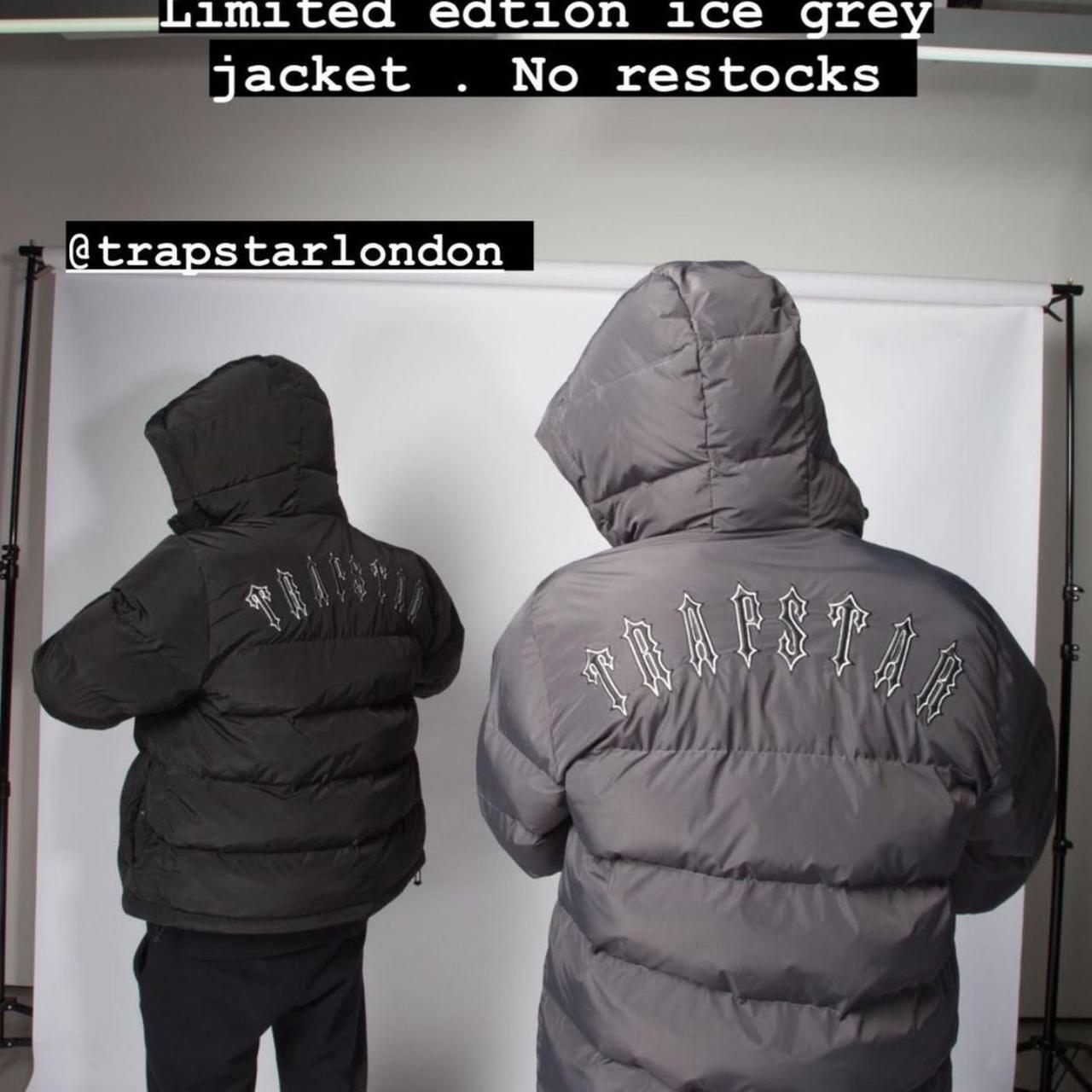 Trapstar Men's Grey Coat | Depop