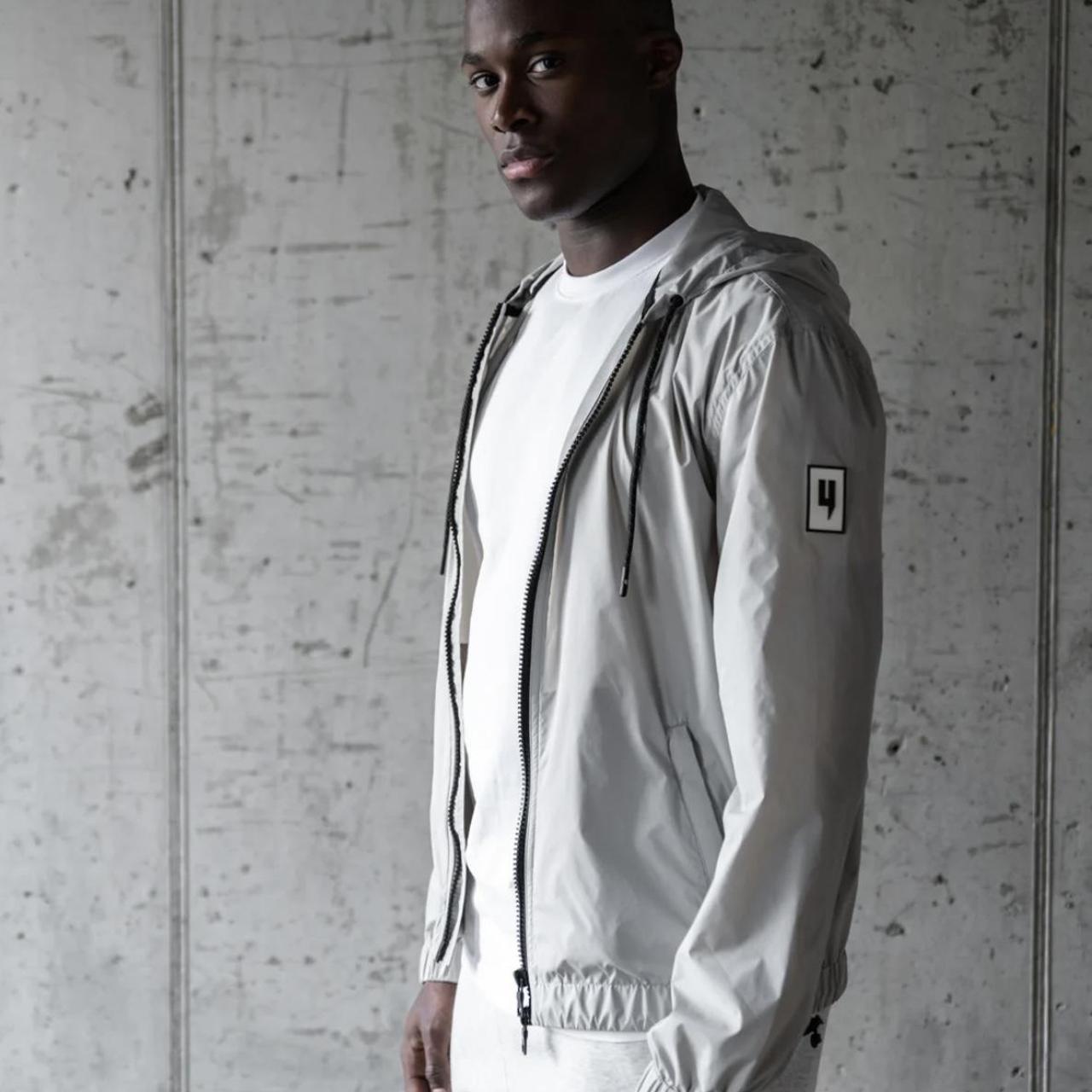 Yelir grey/stone windbreaker. Size large worn 3... - Depop