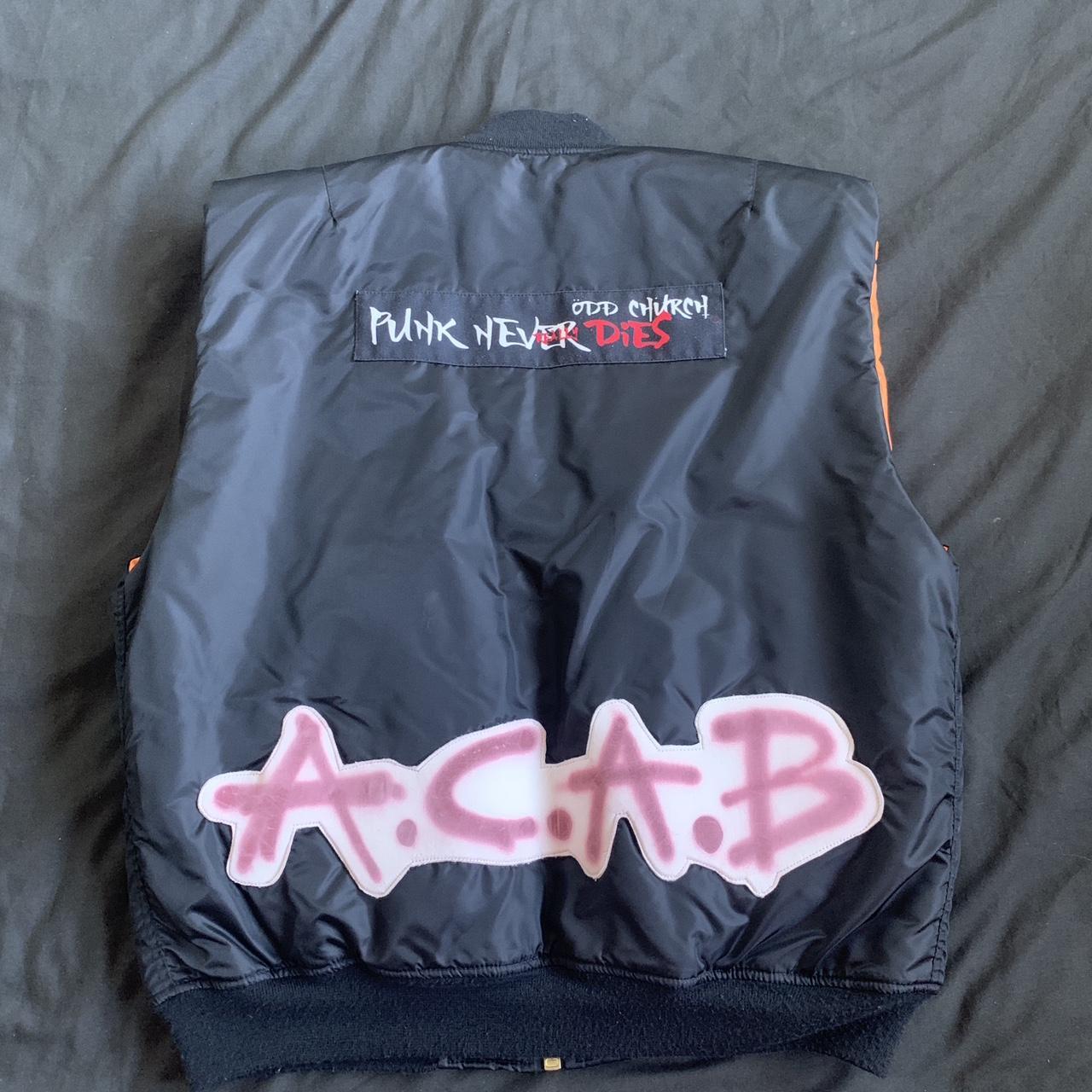 Custom punk bomber jacket - sleeveless... - Depop