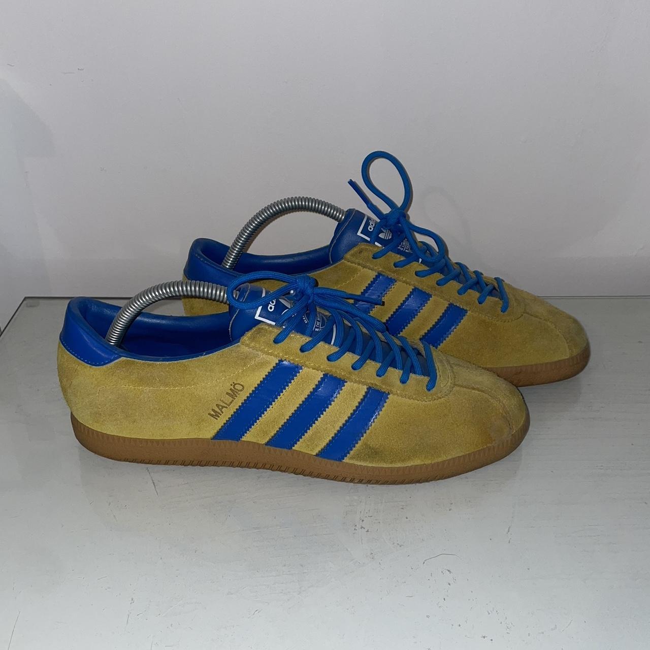 Adidas Malmo size 8 7/10 condition, slight stain on... - Depop
