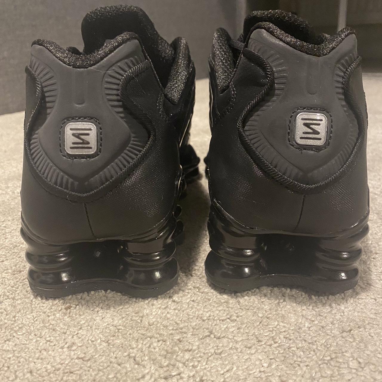 Nike shox black, worn once there’s no signs of wear,... - Depop