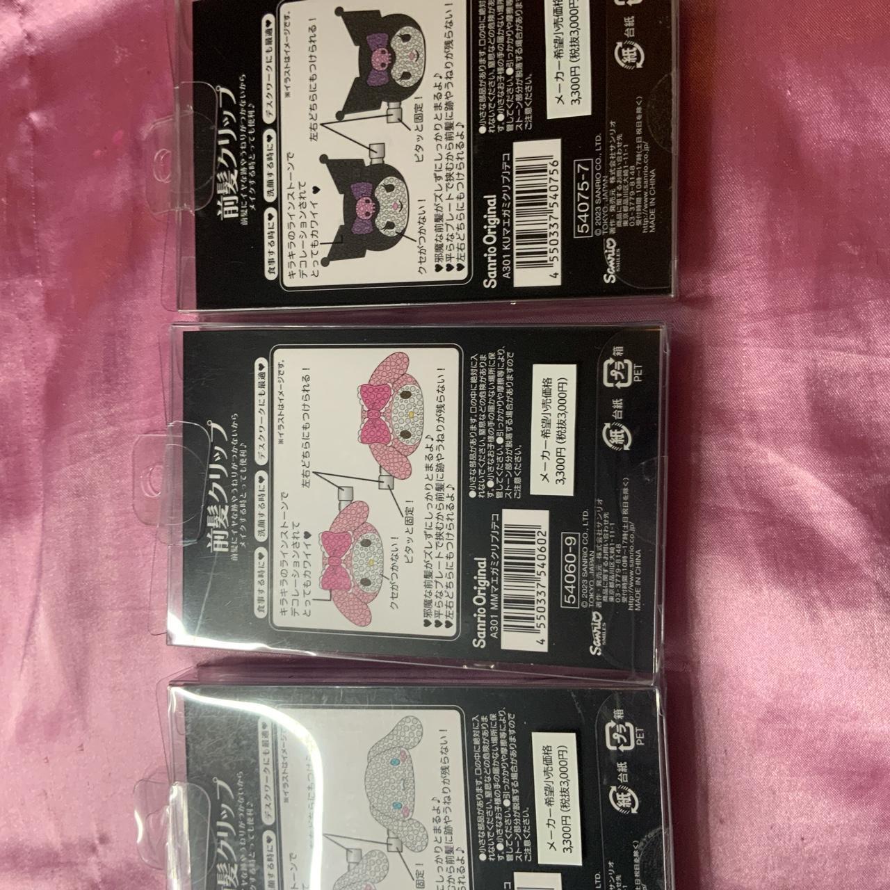 Cute bedazzled Sanrio character hair clips 💖 Sold... - Depop