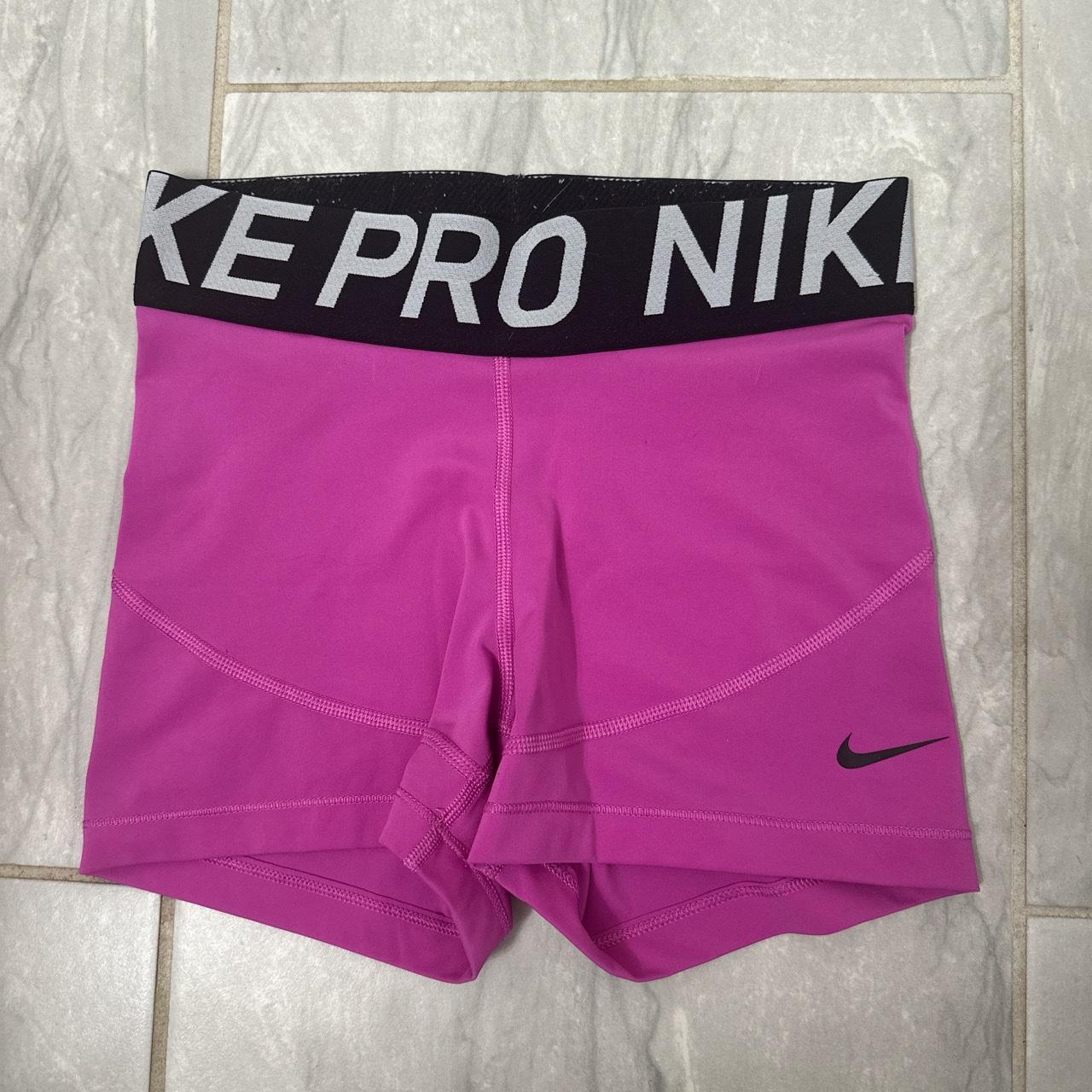 pink nike pros. no flaws on the outside just some... - Depop