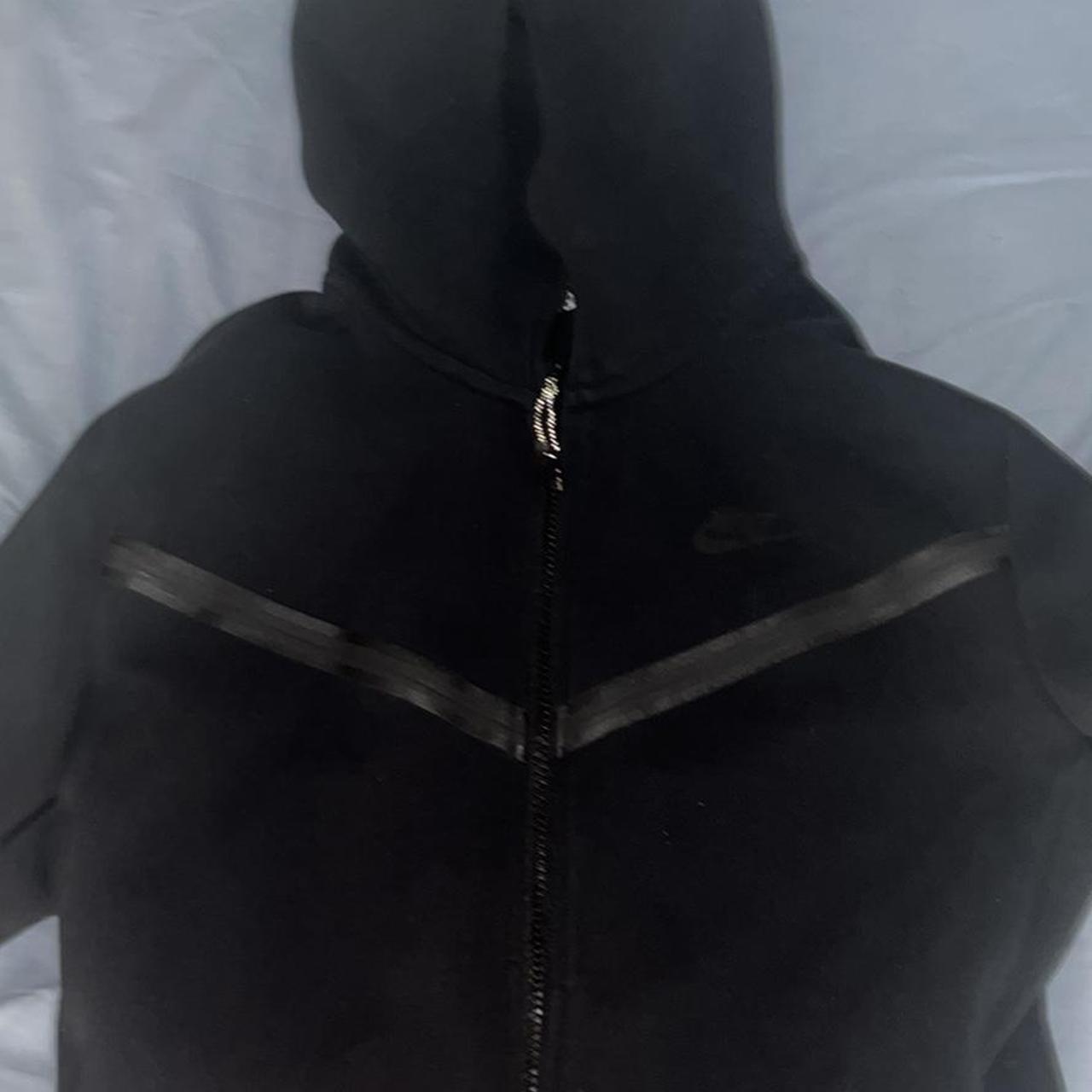 Nike black tech fleece Few stains but with a good... - Depop