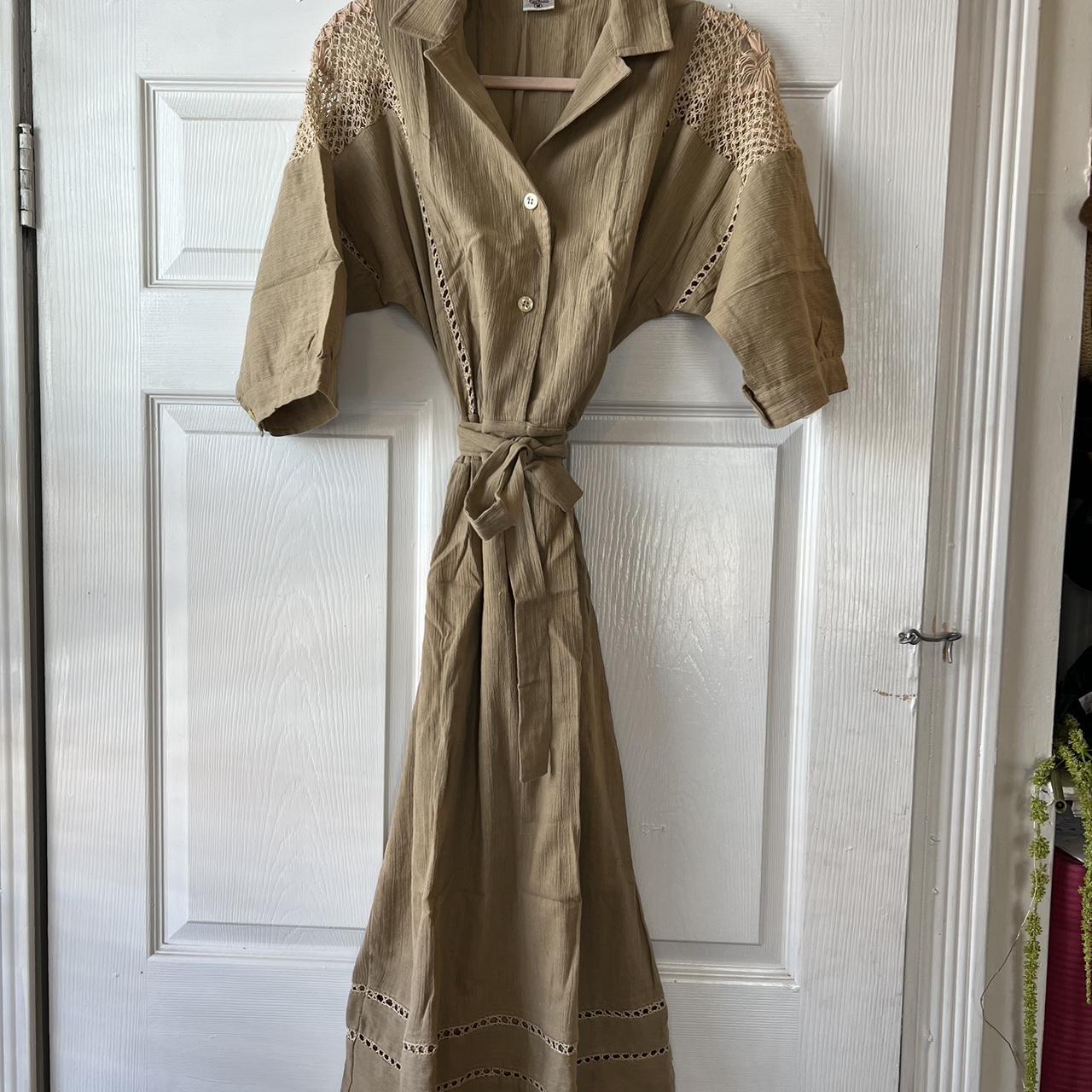 Women's Tan Dress | Depop