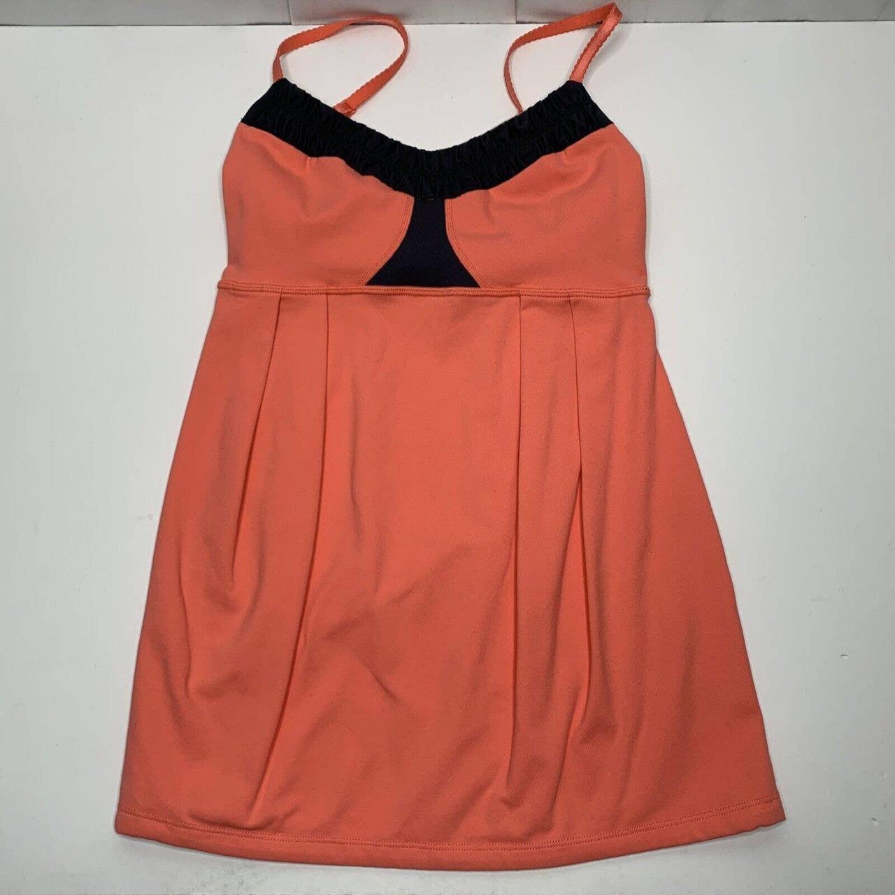 Lululemon Yogi Dance Tank Coral Gray Ruched Ruffle... - Depop