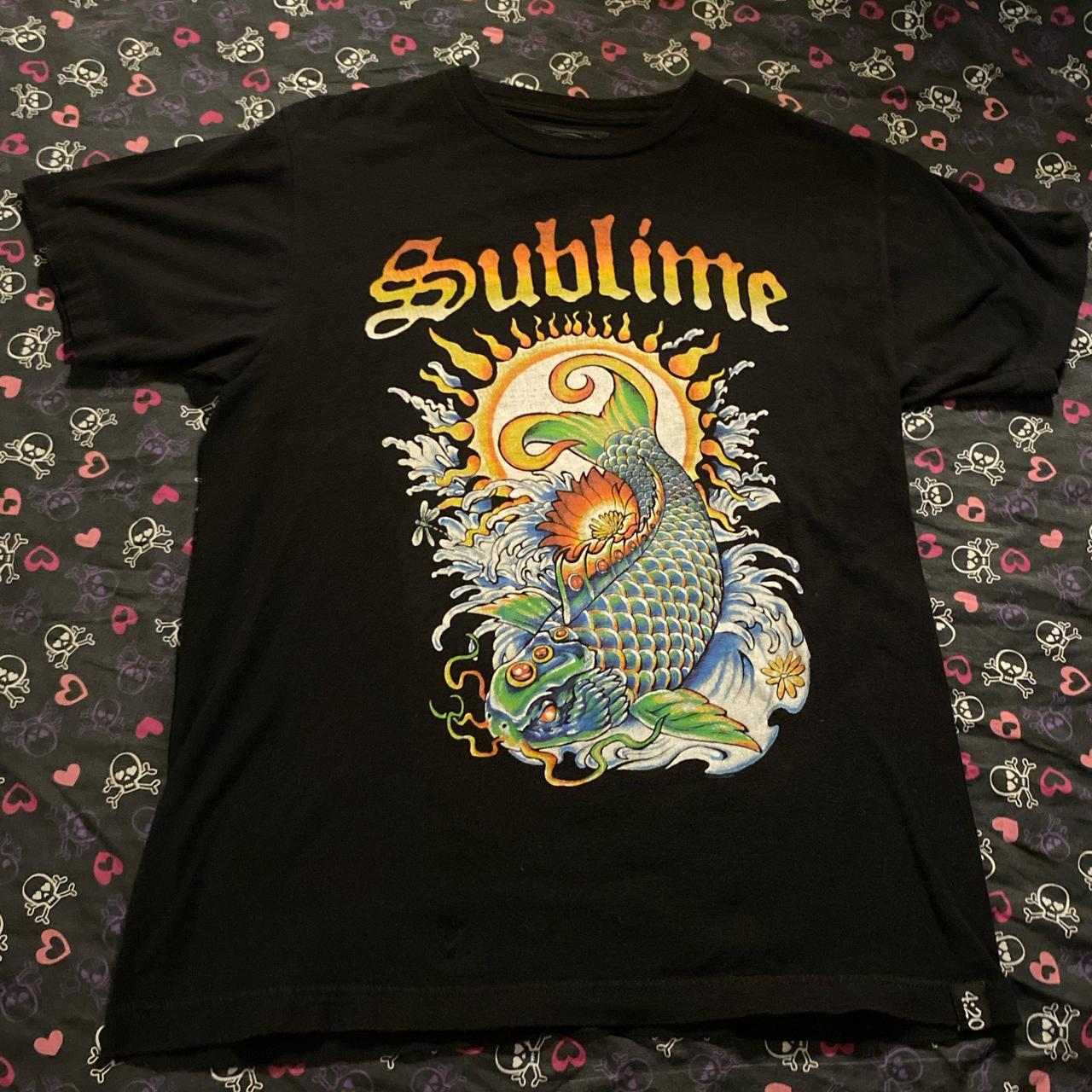 “vintage” black 4:20 Sublime band-tee #punkrock #90s... | Depop