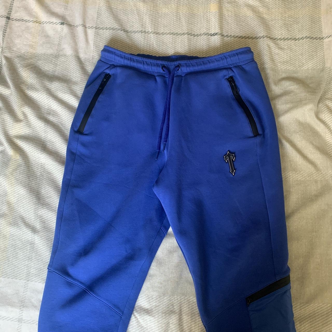 Blue trap star tech fleece full tracksuit in... - Depop