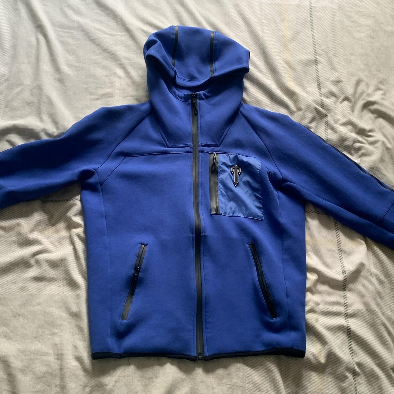 Blue trap star tech fleece full tracksuit in... - Depop